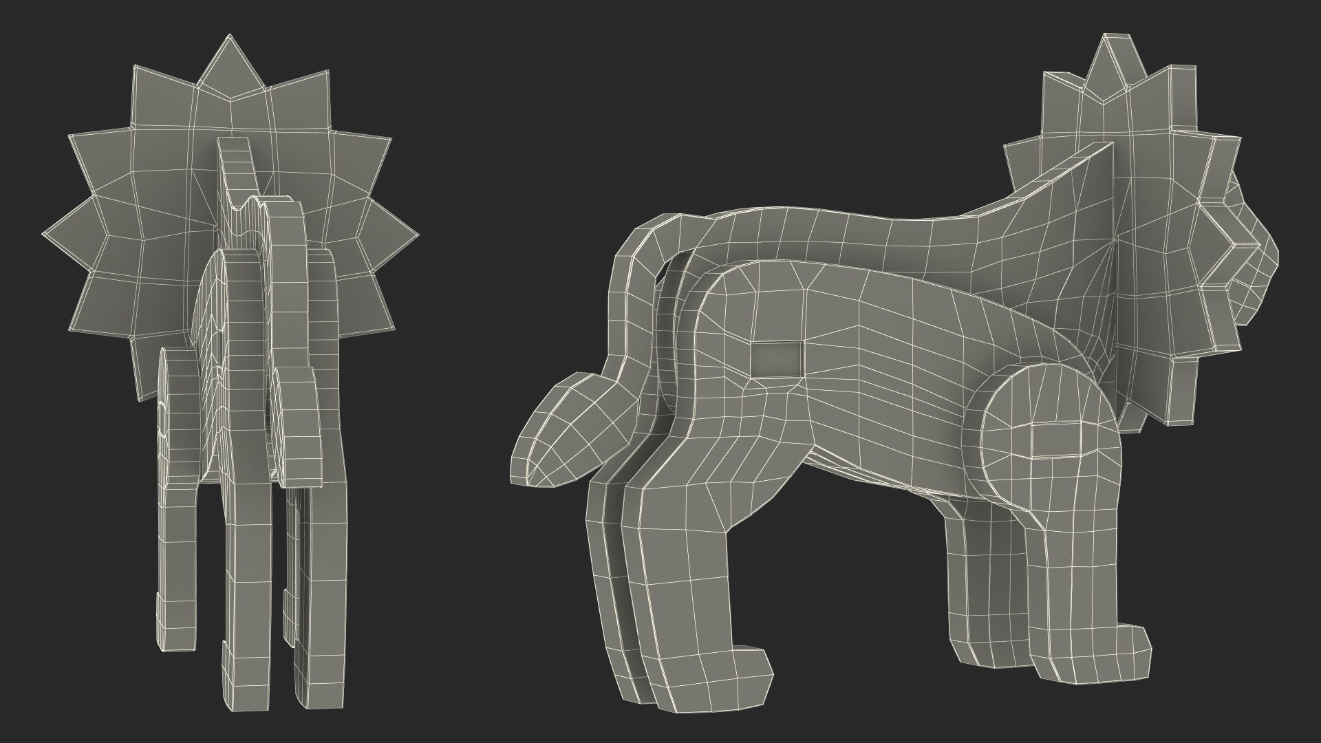 3D 3d Wooden Lion Puzzle Model - TurboSquid 2068451