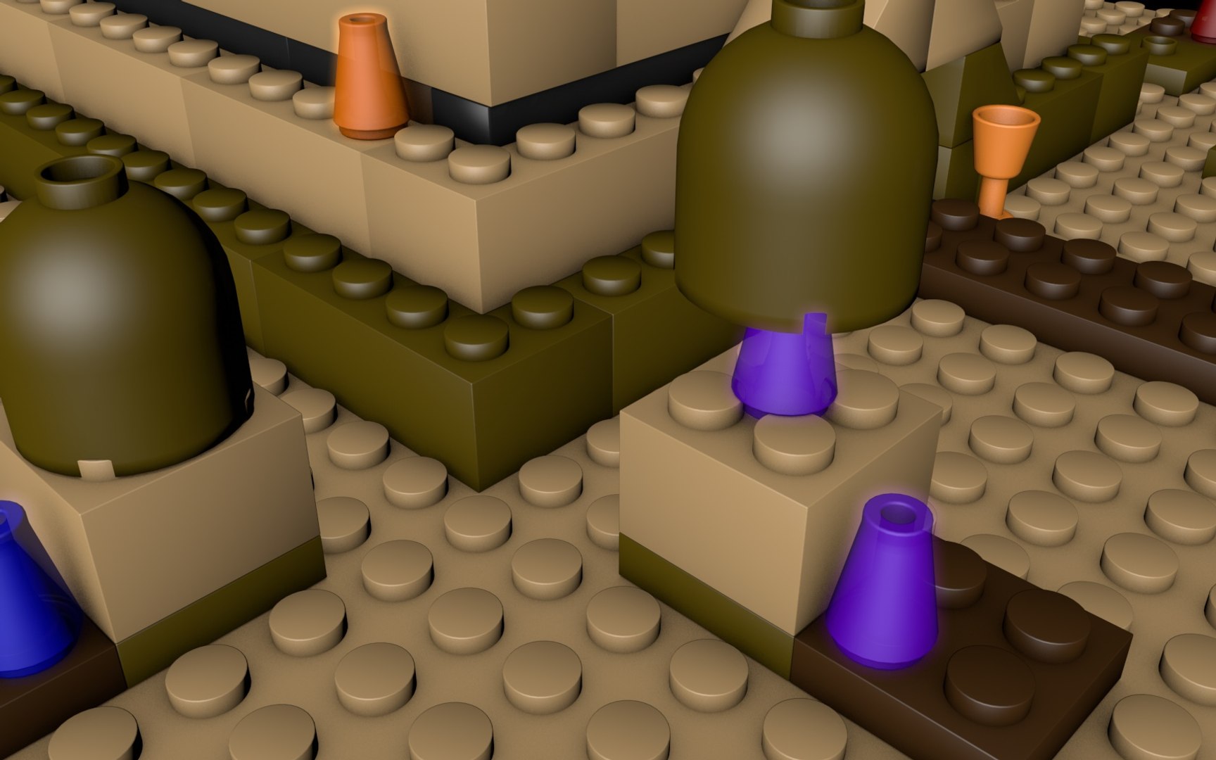 Free Lego Ramses Pyramid 3d Model