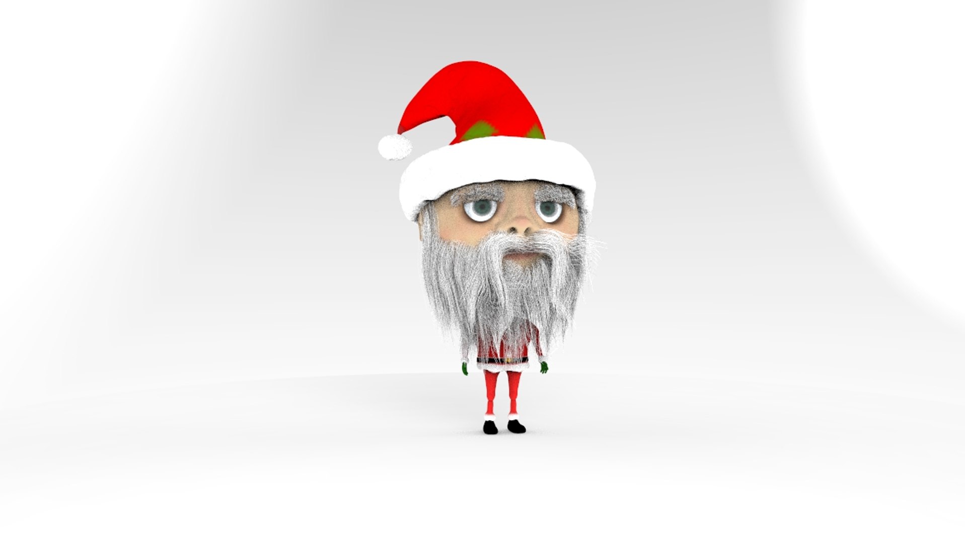 3d Santa Claus Model