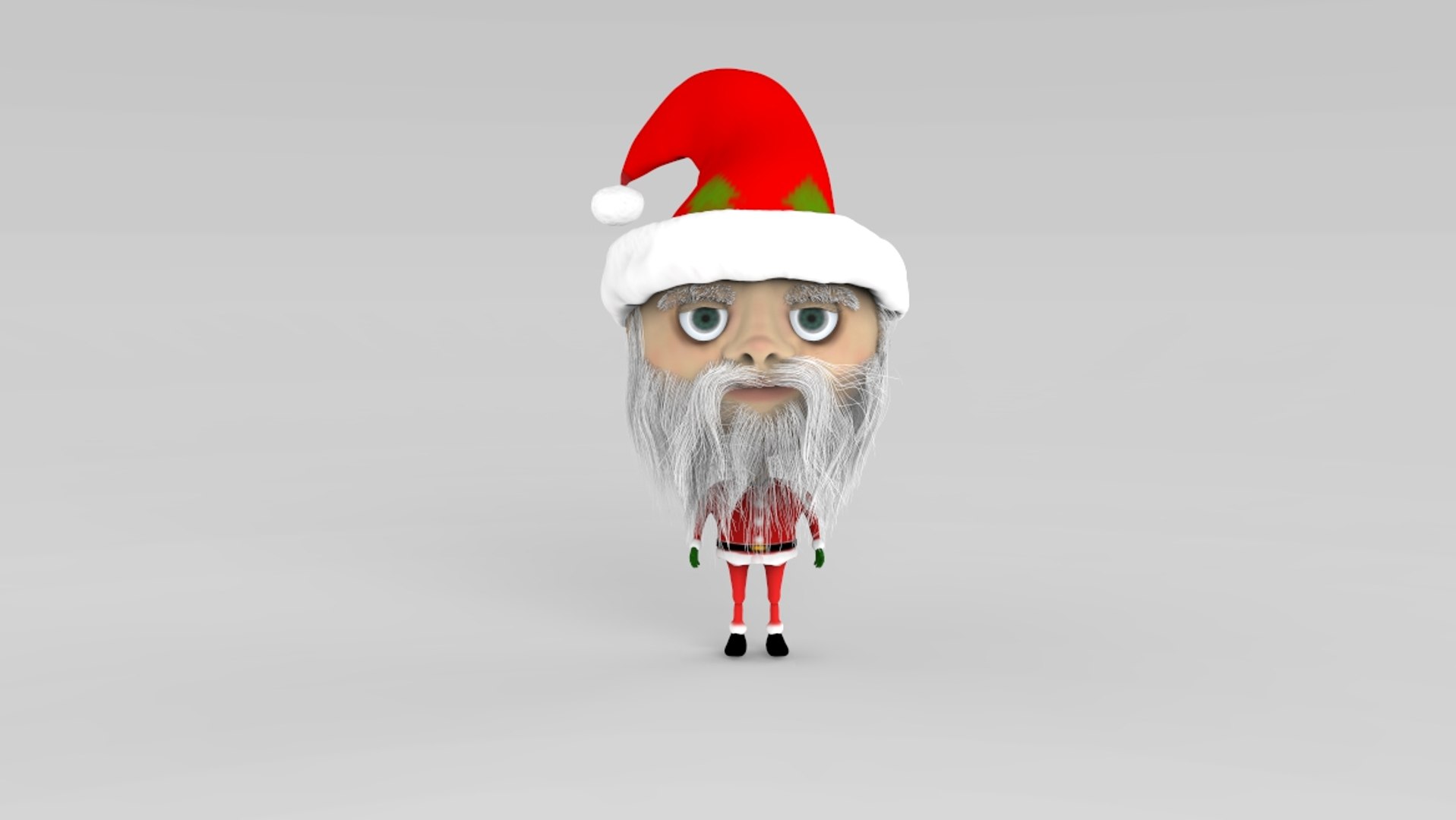 3d Santa Claus Model