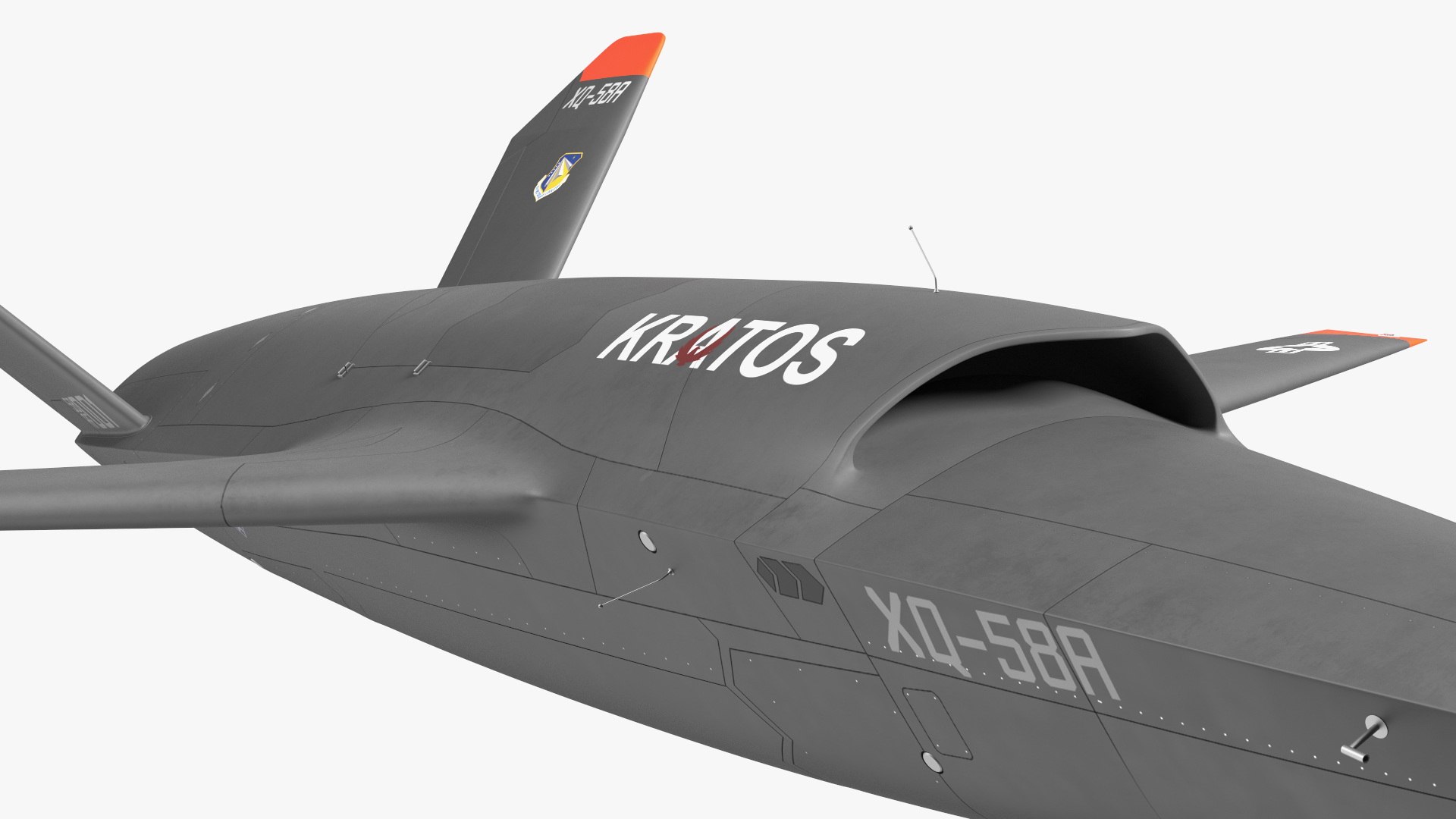 Valkyrie Kratos XQ-58 Combat Military Drone Rigged for Maya 3D model ...