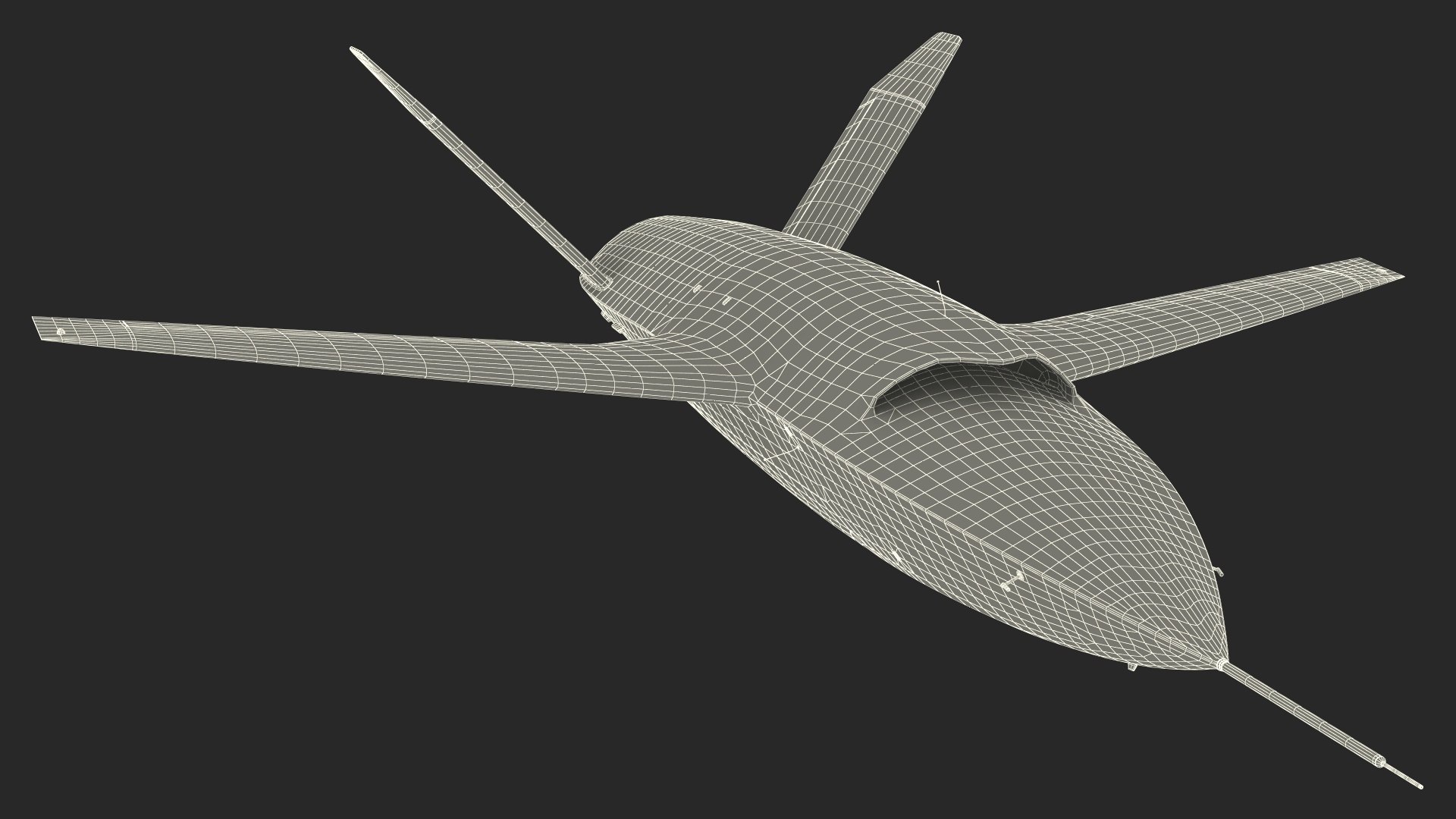 Valkyrie Kratos XQ-58 Combat Military Drone Rigged for Maya 3D model ...
