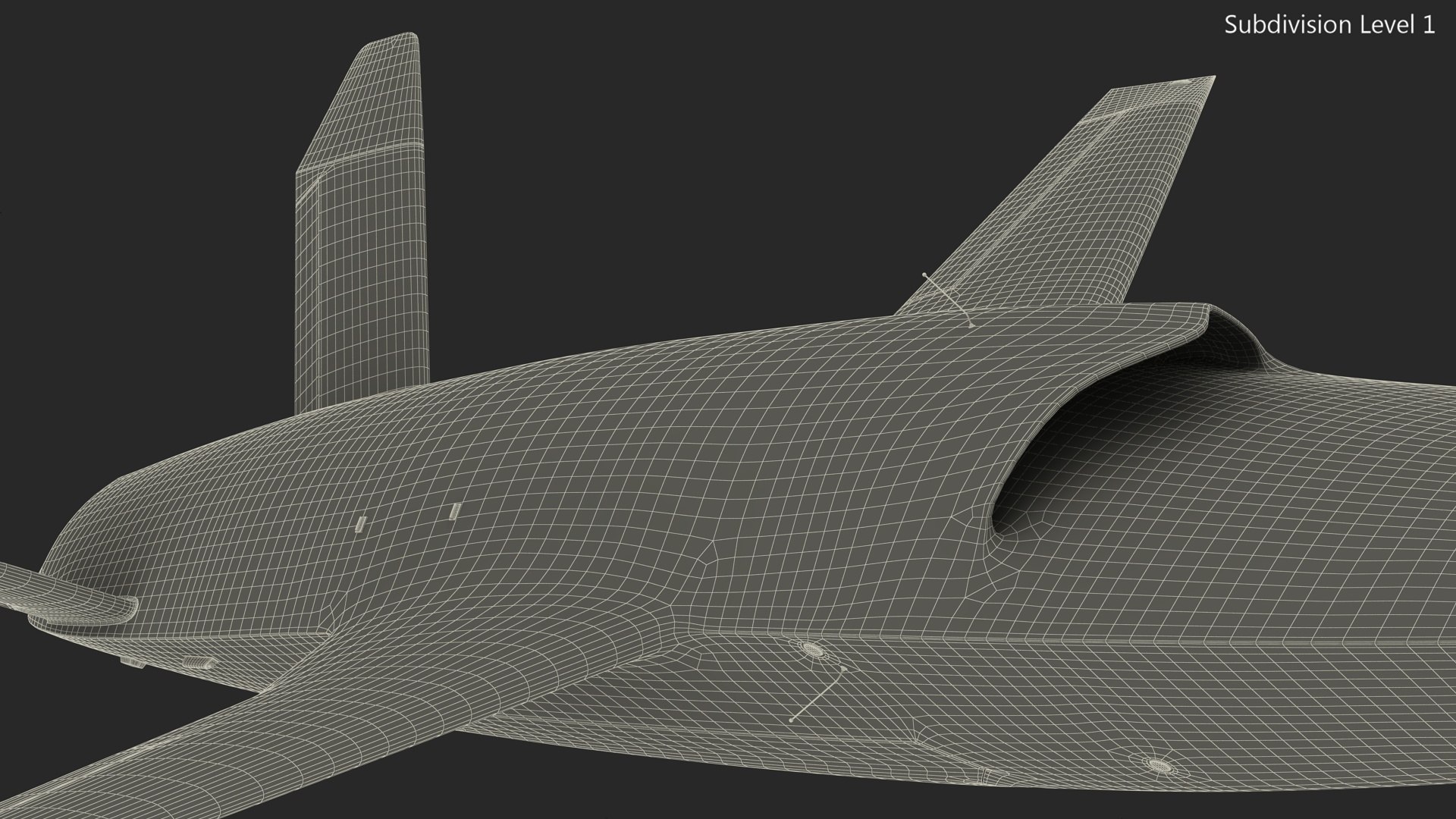 Valkyrie Kratos XQ-58 Combat Military Drone Rigged for Maya 3D model ...