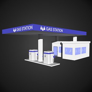 Gas Station Blender Models for Download | TurboSquid