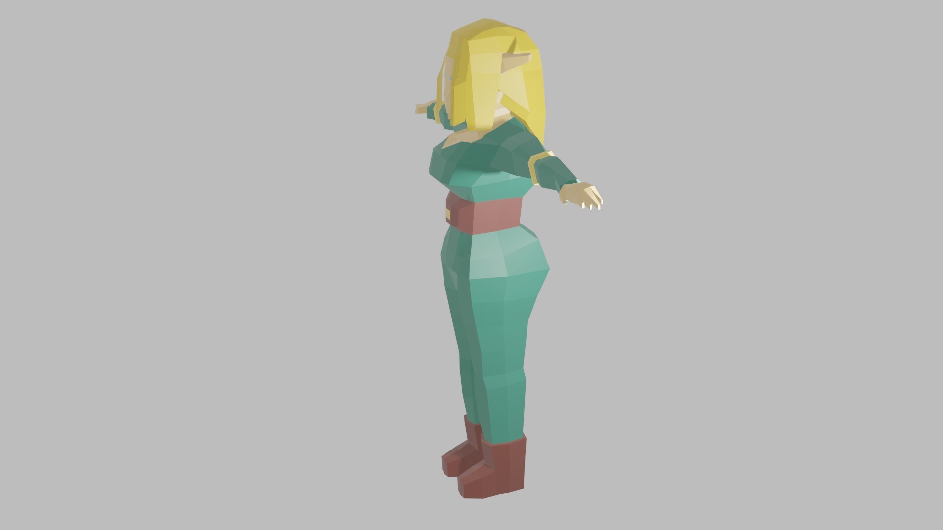 3D Low Poly Fantasy Elve Character Rigged Unity - TurboSquid 2163819