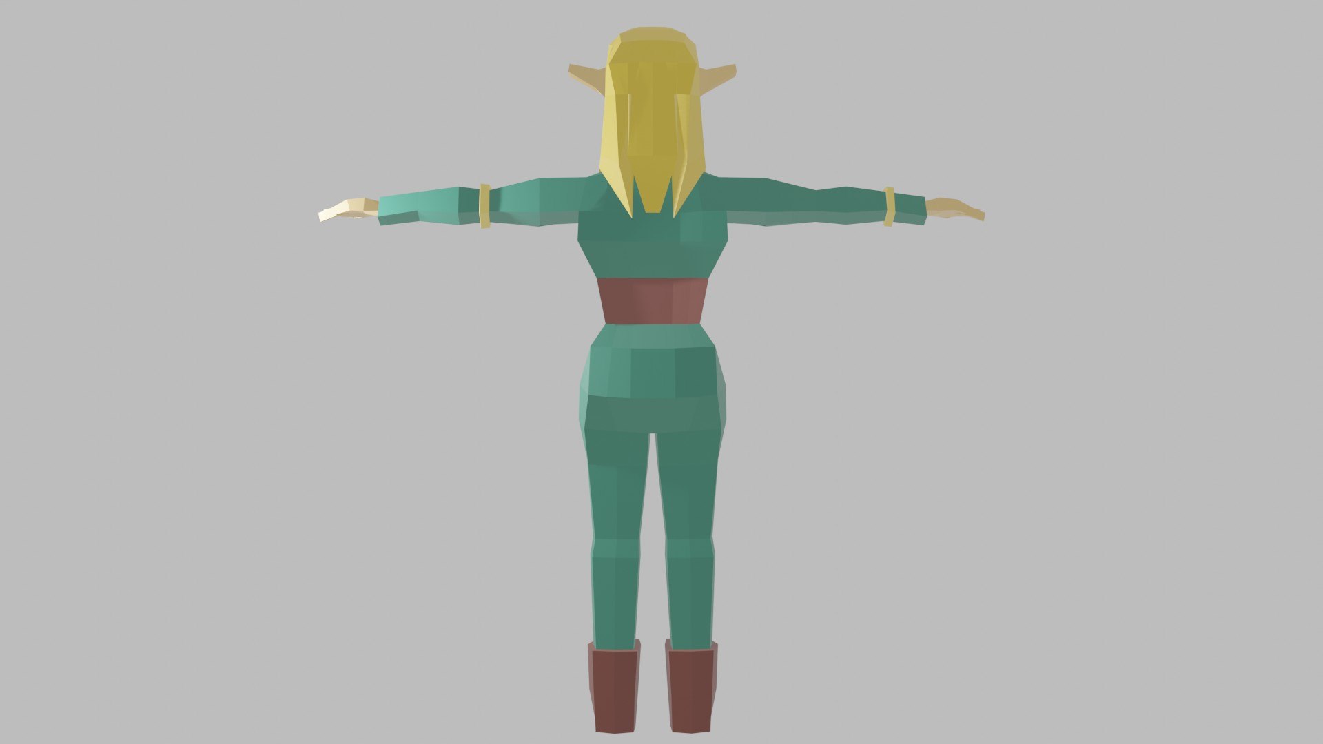 3D Low Poly Fantasy Elve Character Rigged Unity - TurboSquid 2163819
