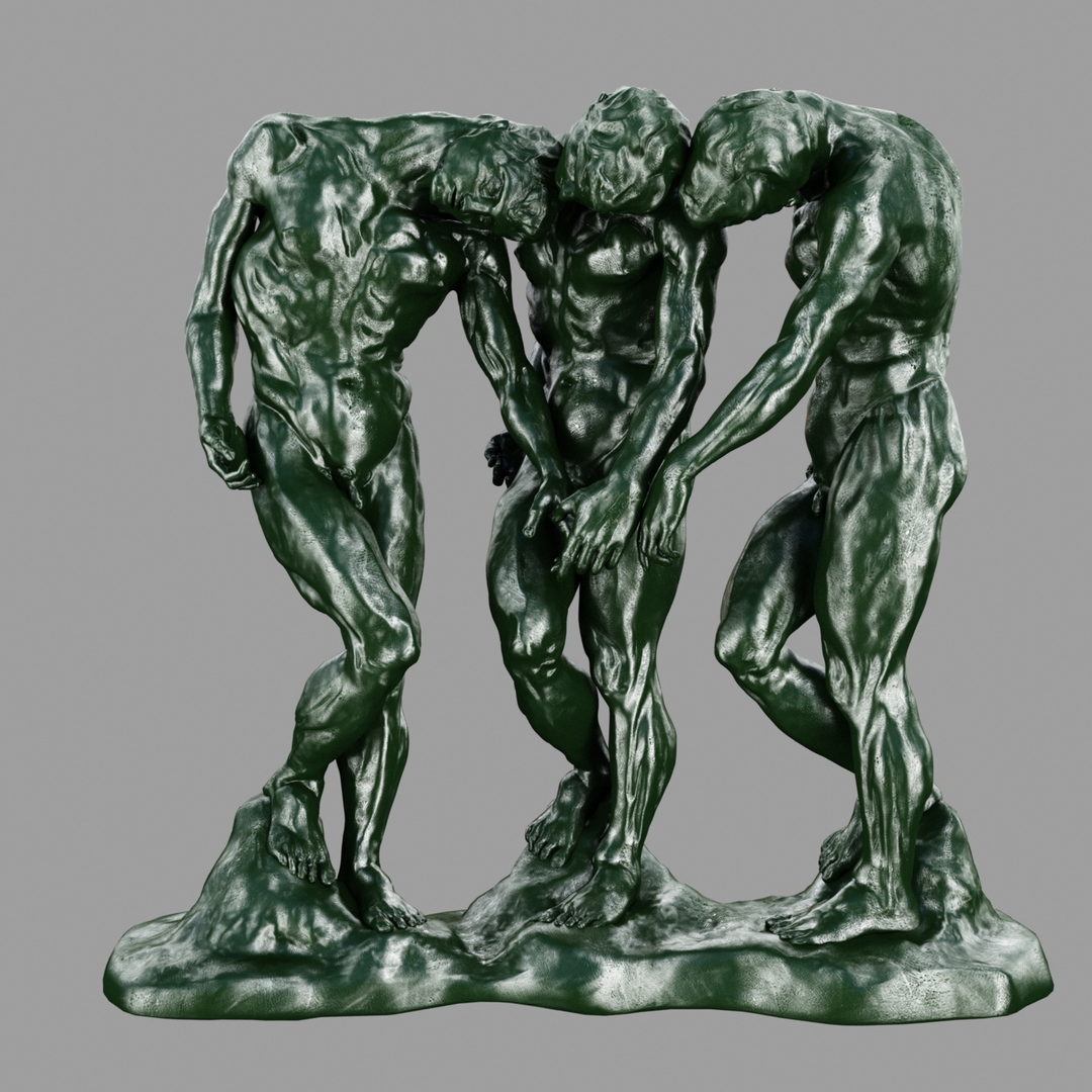 Obj Statues Shades Rodin