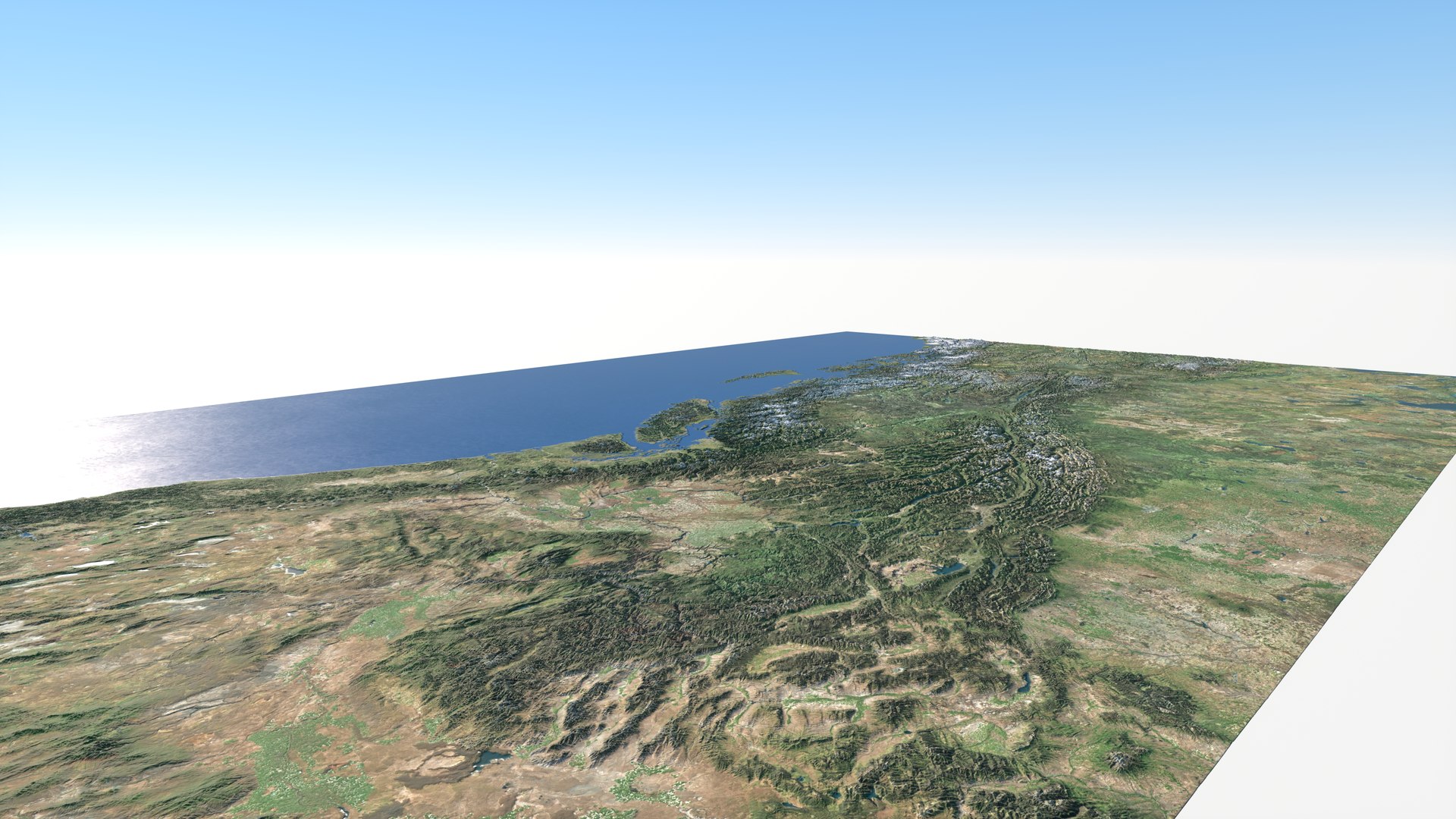 Western North America Large Scale Terrain 3D Model - TurboSquid 2184307