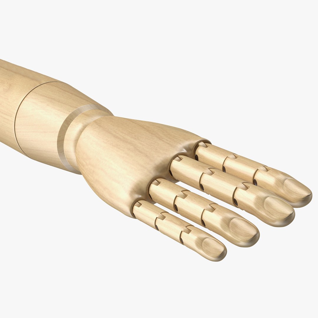 3D model Mannequin Wooden Hand Rigged for Maya - TurboSquid 1862382