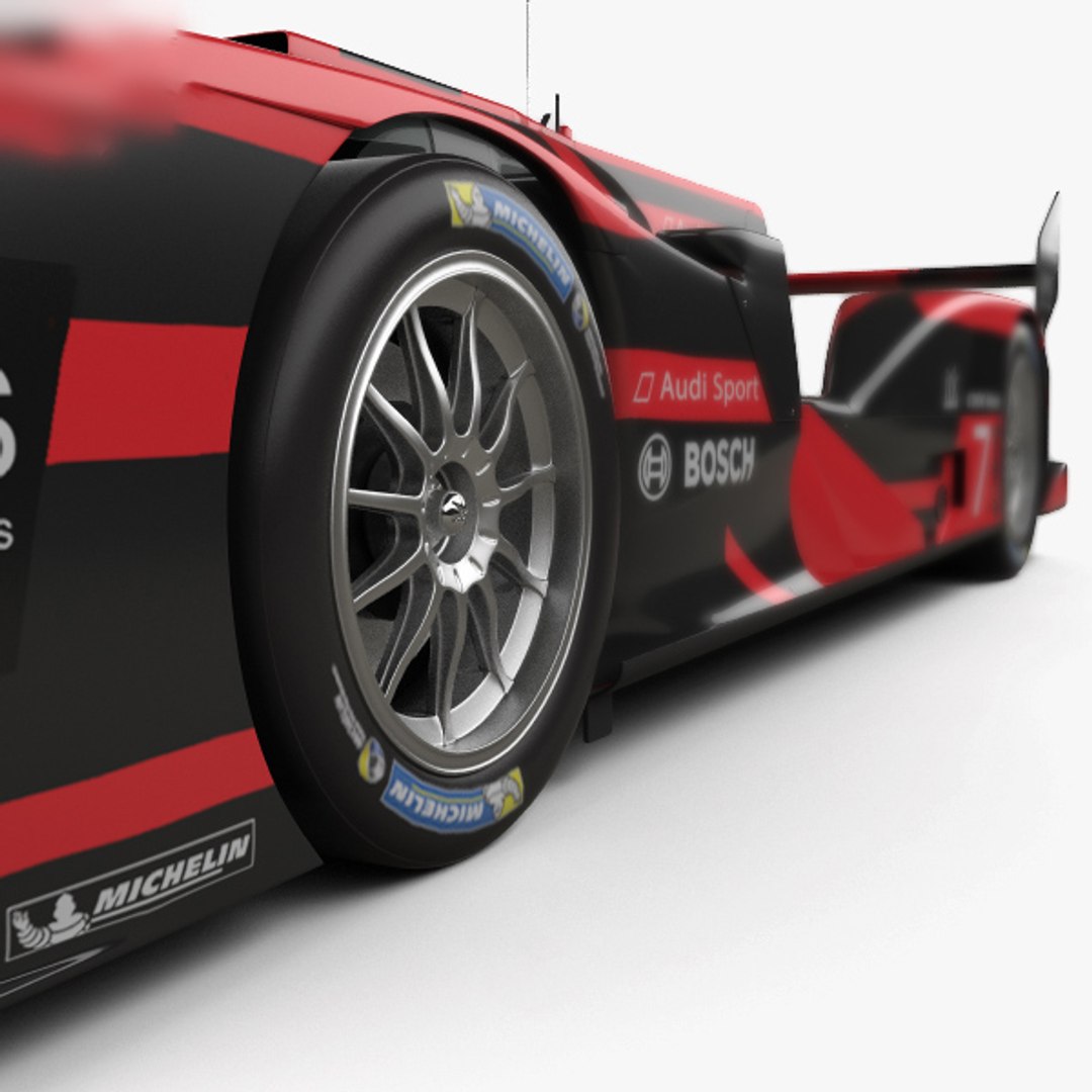 3D audi r18 r - TurboSquid 1302137