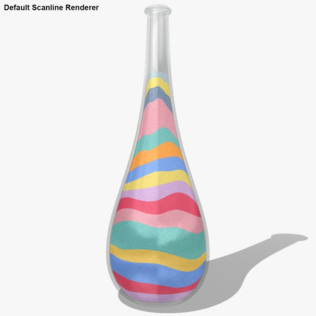 Realistic Colored Sand 3d Model