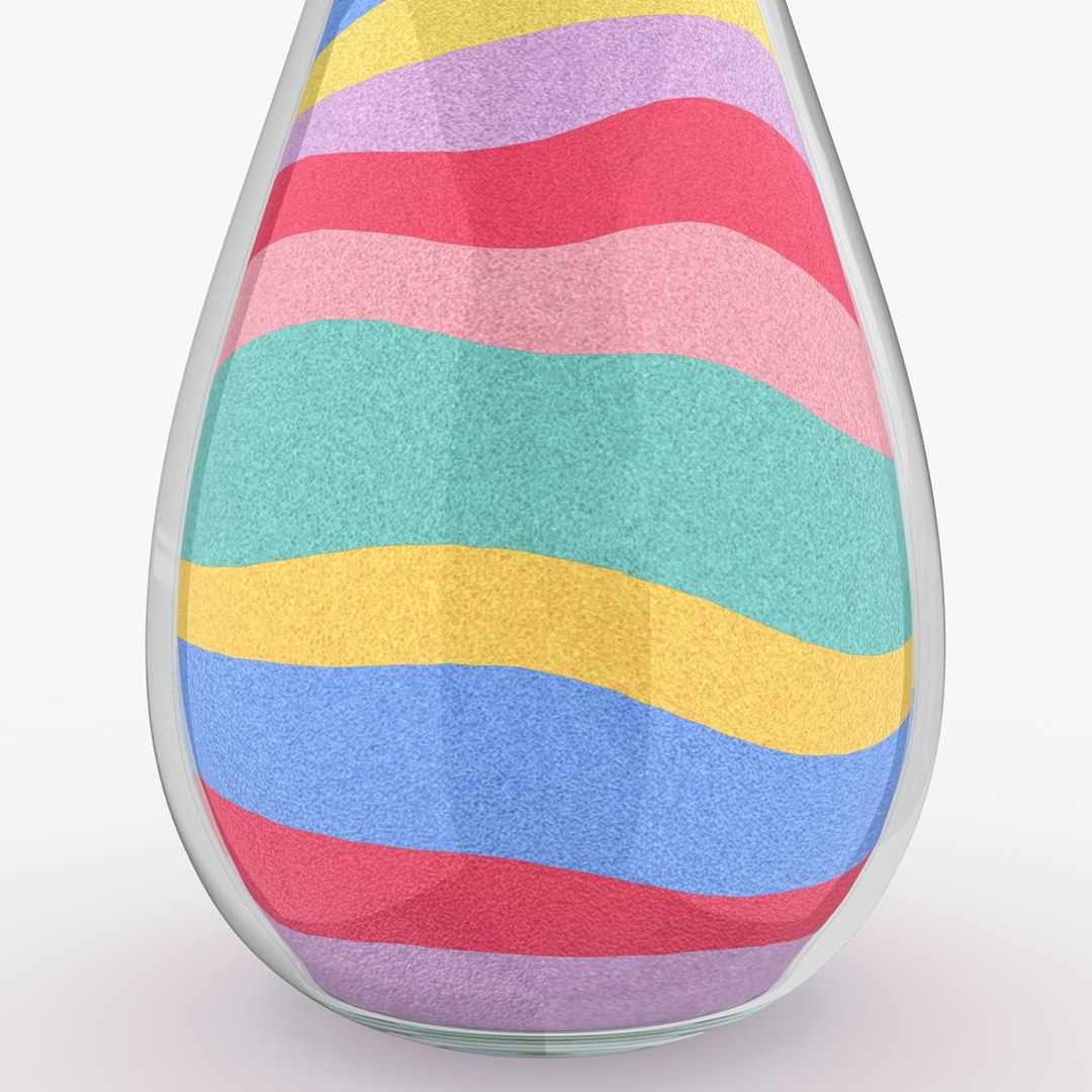 Realistic Colored Sand 3d Model