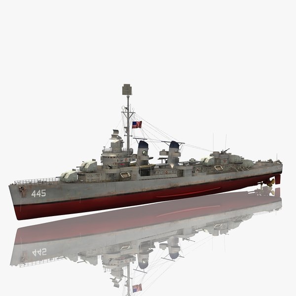 modelo 3d USS Fletcher Class Destroyer 1942 - TurboSquid 1220967