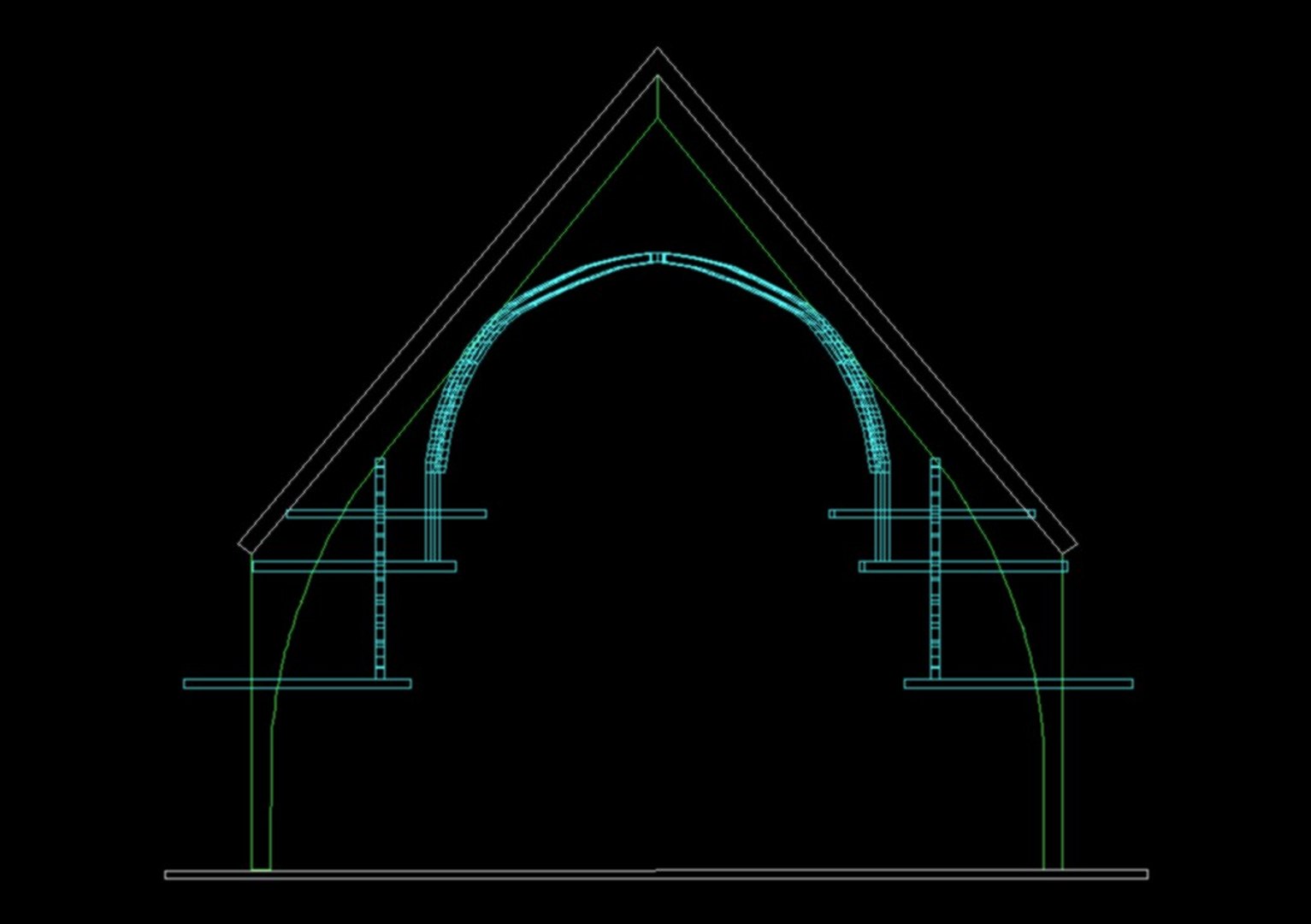Gothic Arches 3d 3ds
