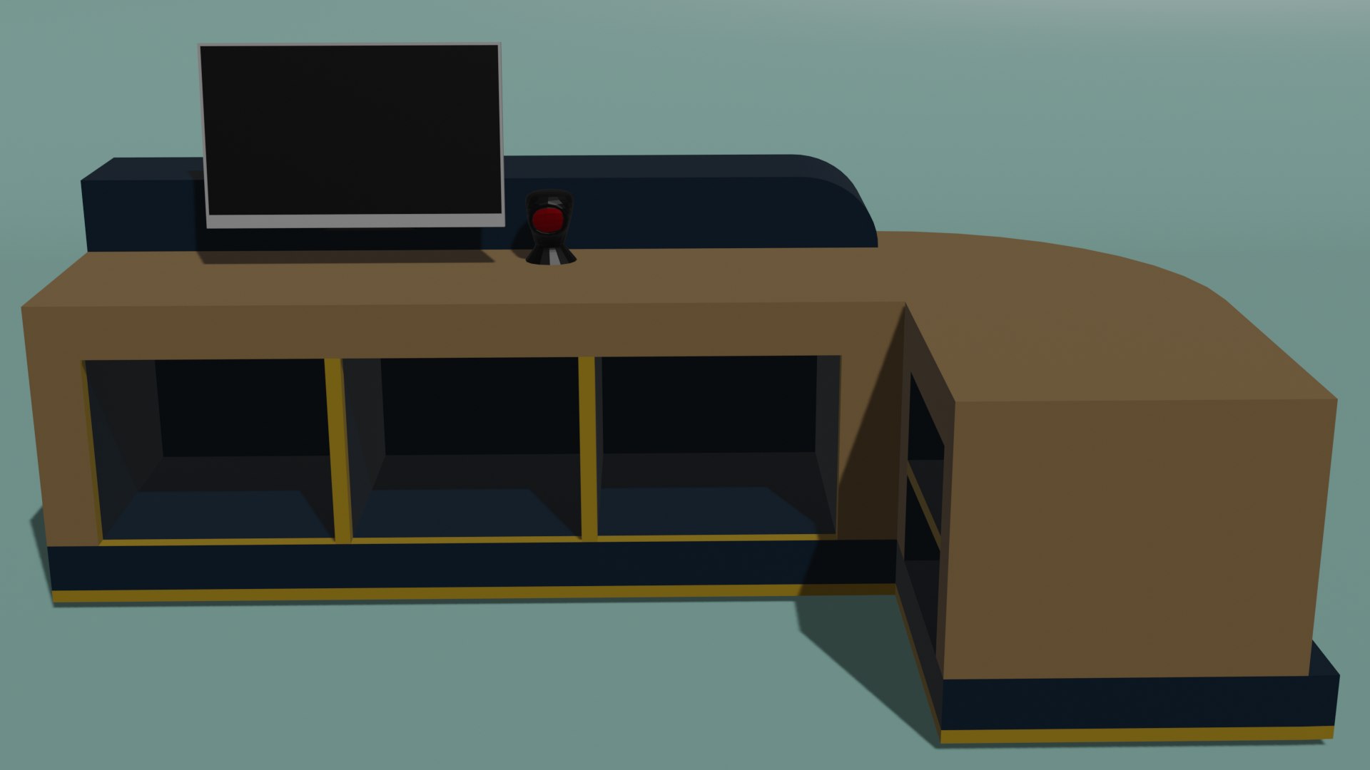 Cashier Table Toon 3D - TurboSquid 2079914
