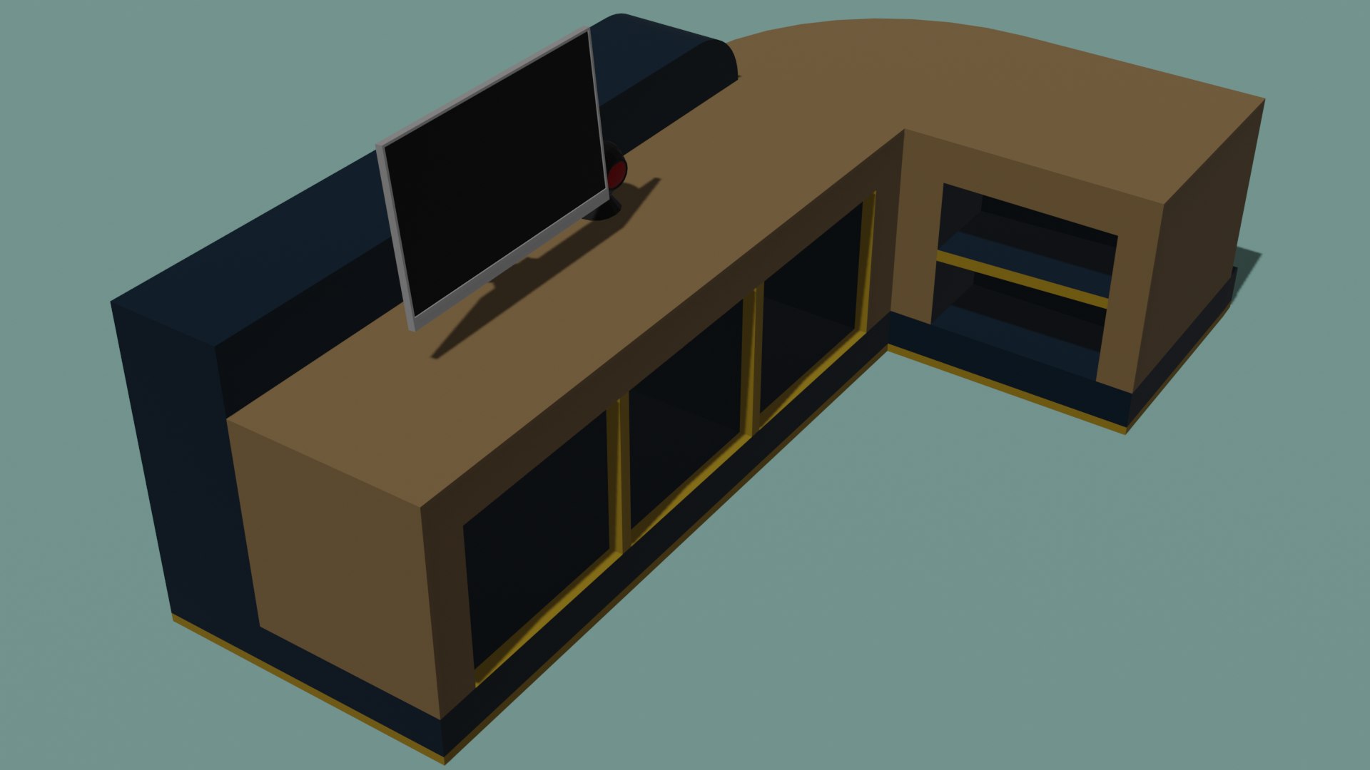 Cashier Table Toon 3D - TurboSquid 2079914