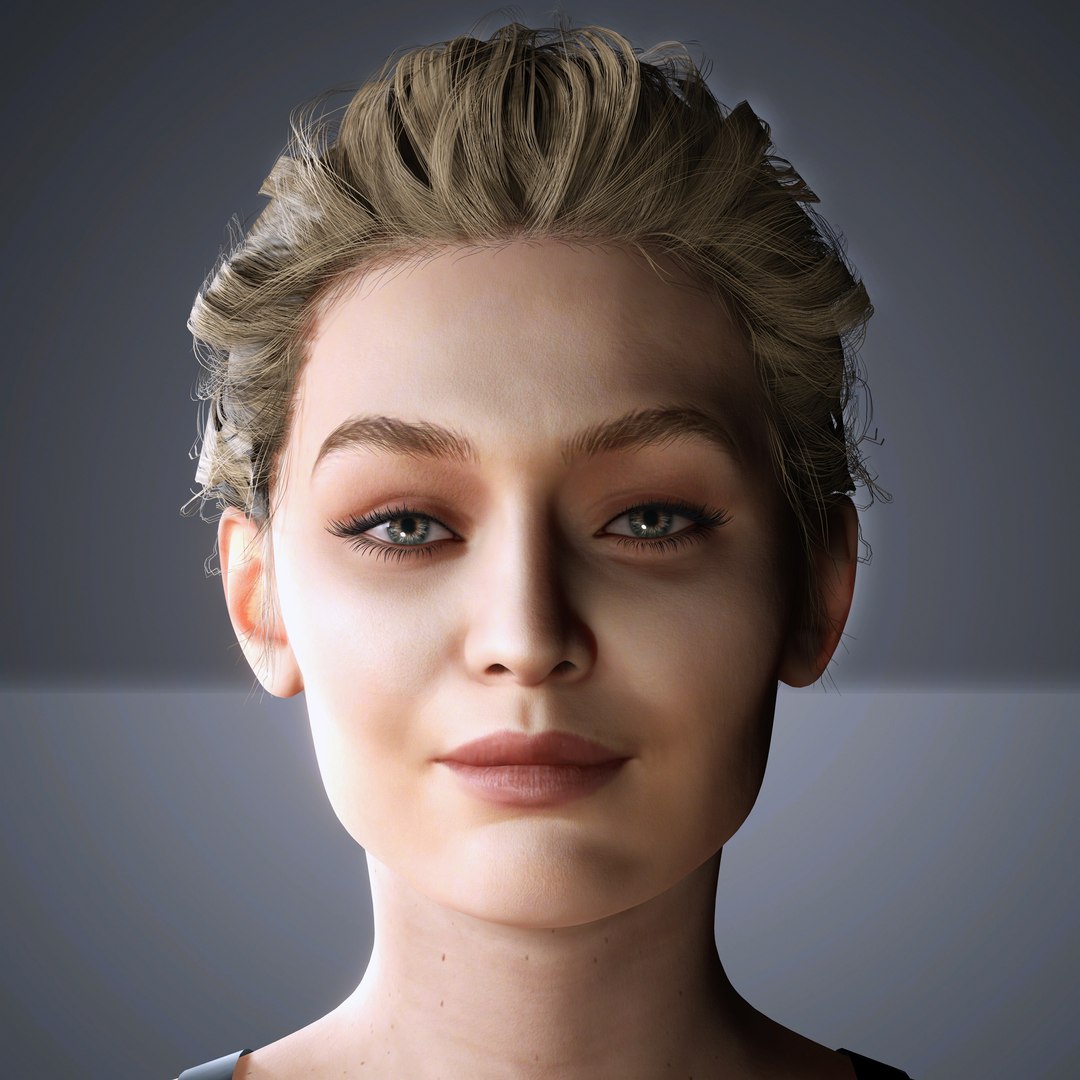 3D Gigi Hadid Character 3D Model Low-poly - TurboSquid 2297987