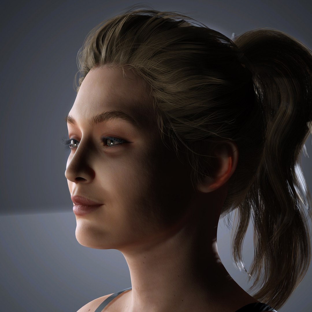 3D Gigi Hadid Character 3D Model Low-poly - TurboSquid 2297987