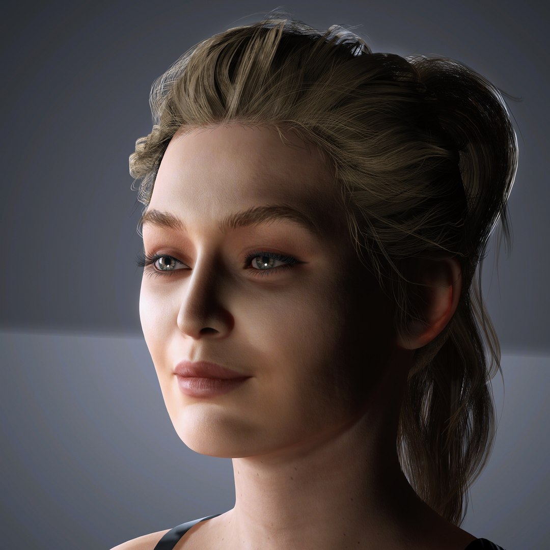 3D Gigi Hadid Character 3D Model Low-poly - TurboSquid 2297987