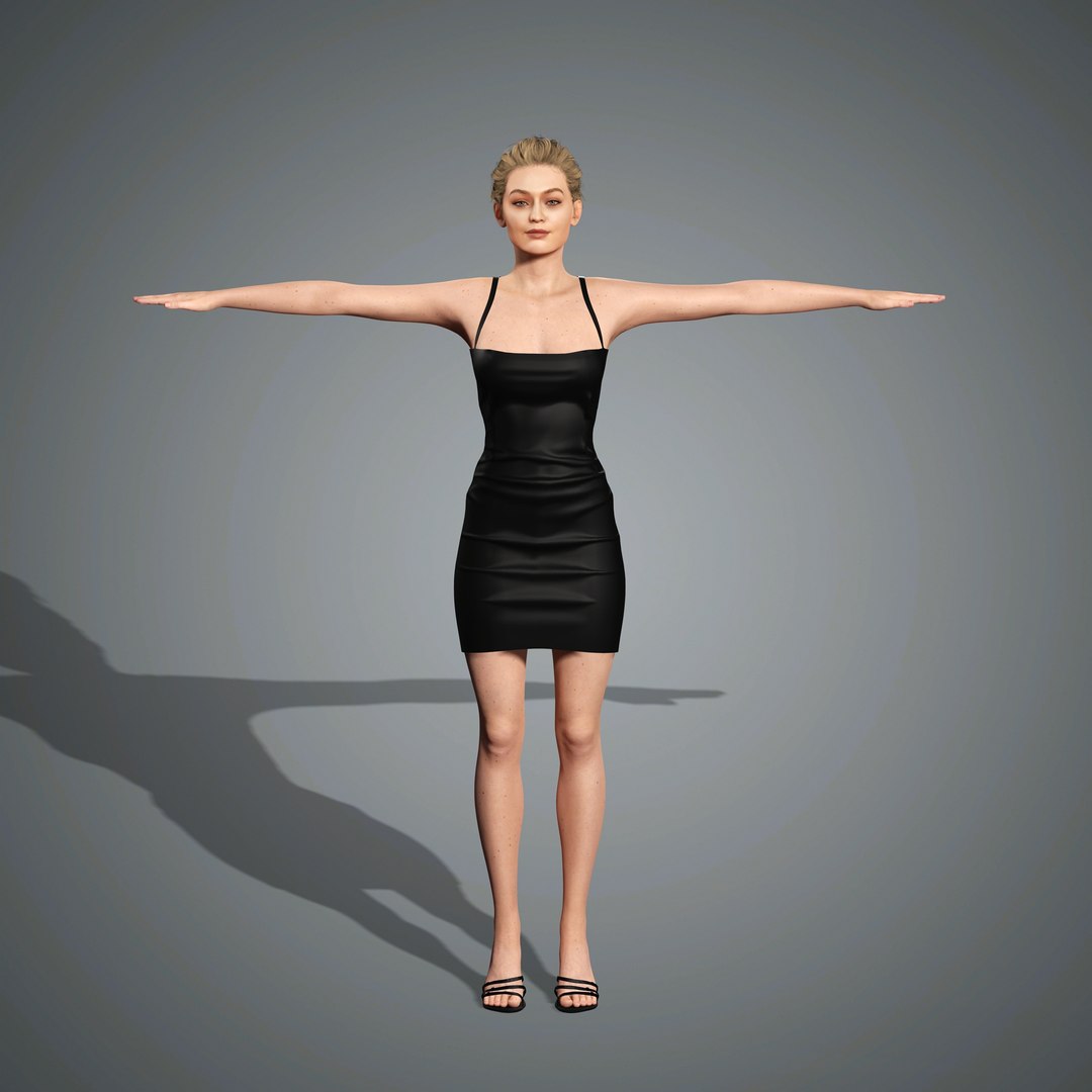 3D Gigi Hadid Character 3D Model Low-poly - TurboSquid 2297987