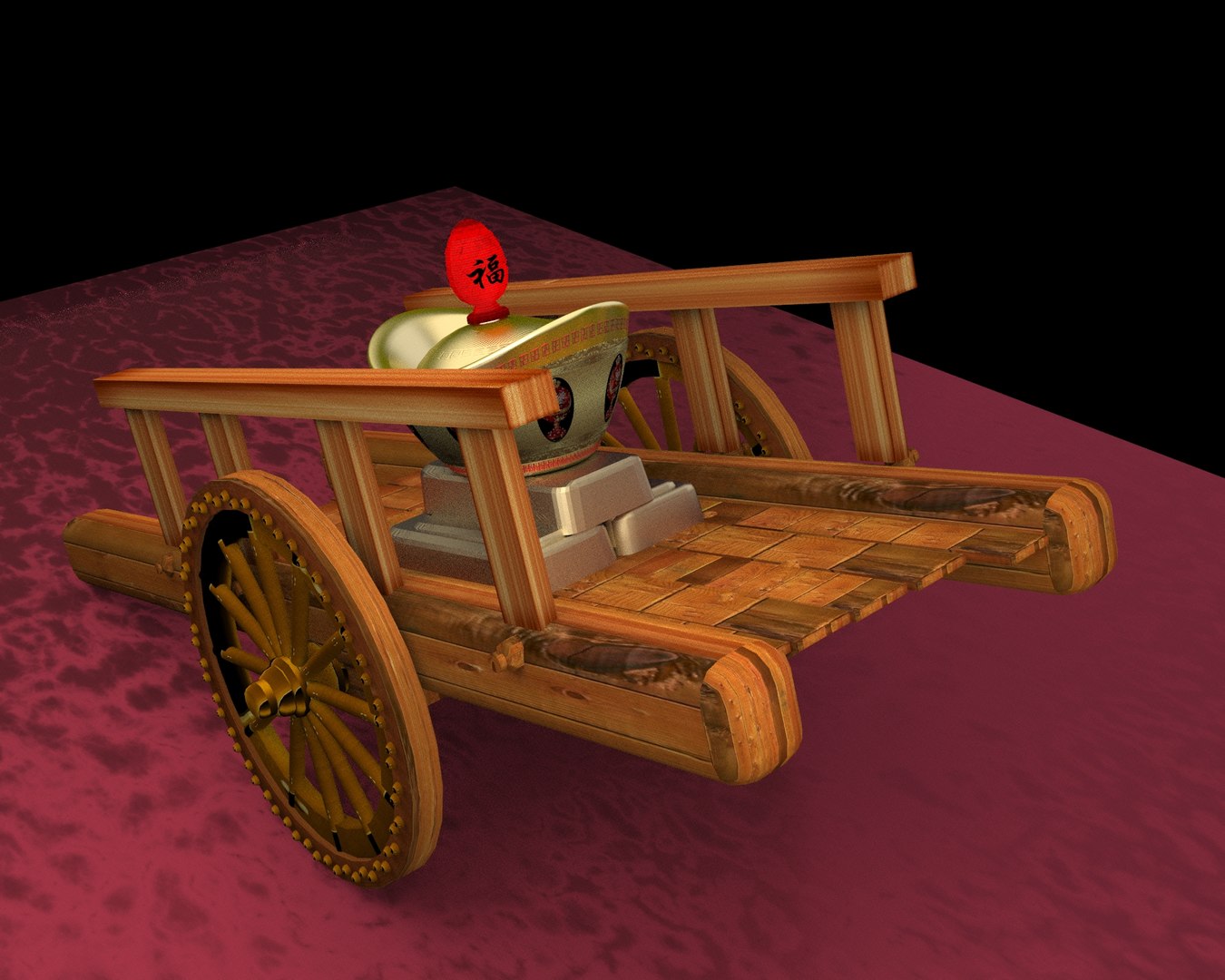 Chinese Cart 3D - TurboSquid 2212973