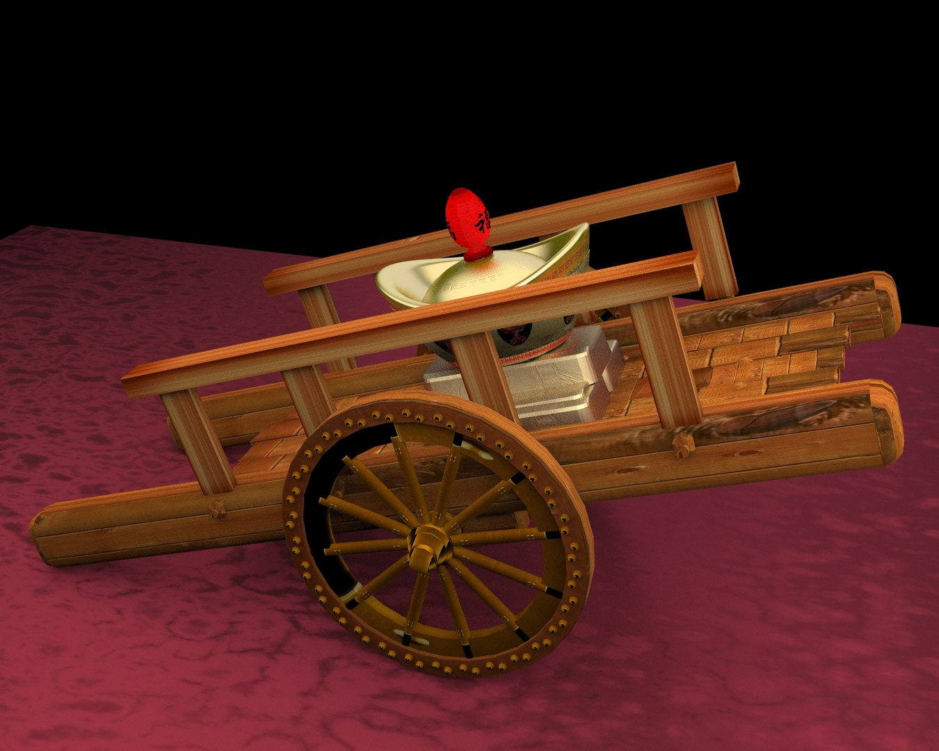 Chinese Cart 3D - TurboSquid 2212973