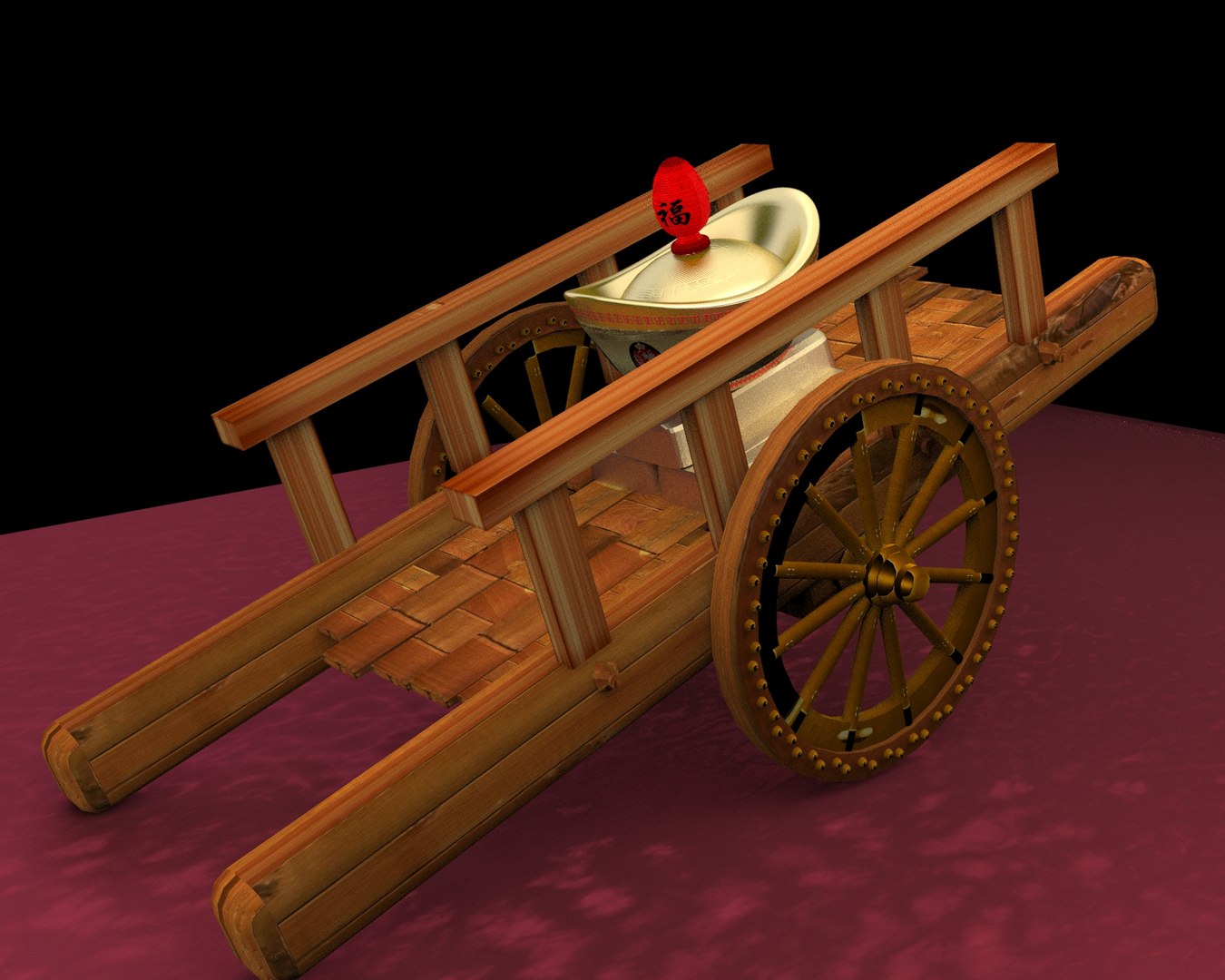 Chinese Cart 3D - TurboSquid 2212973