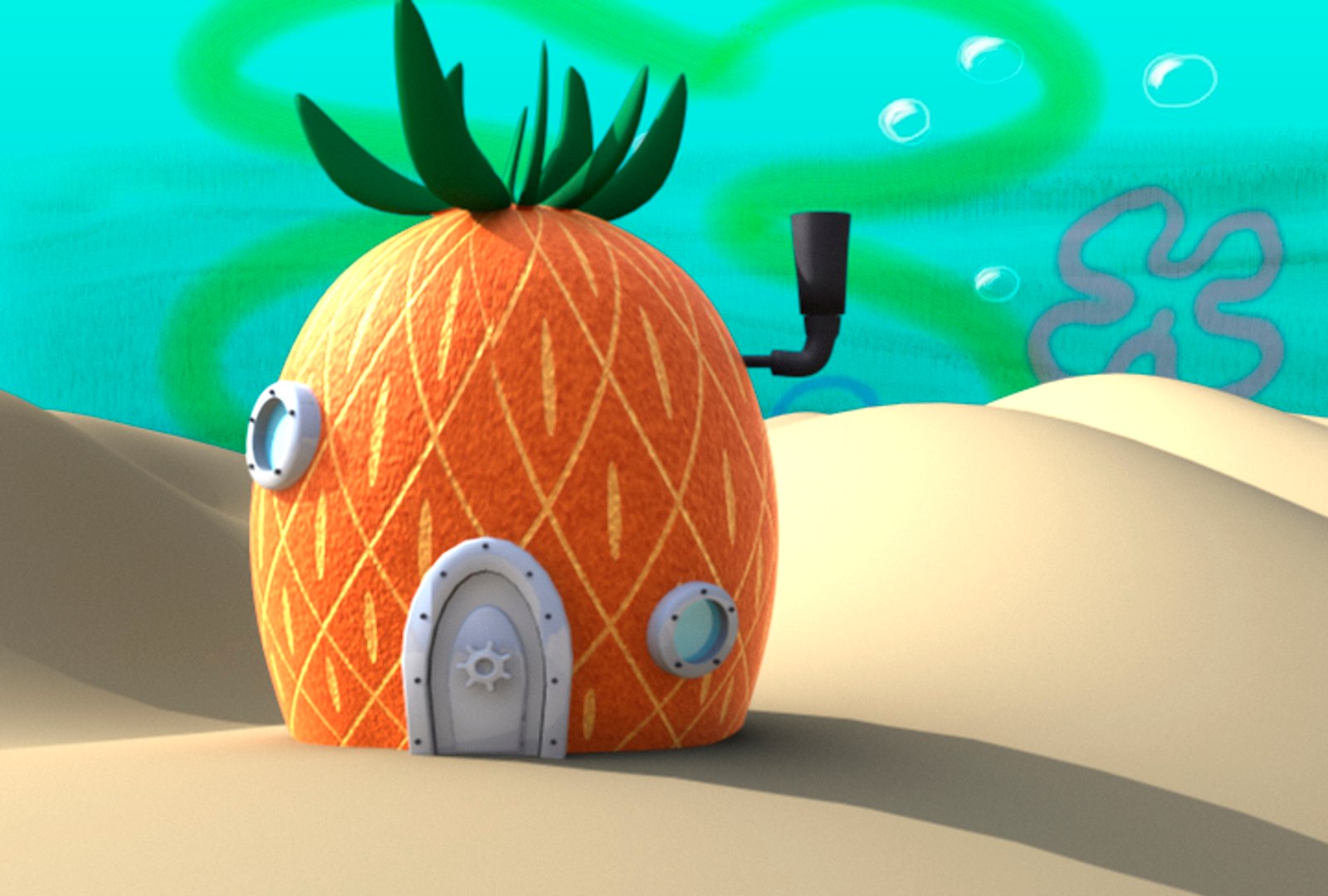 House Spongebob 3d Model
