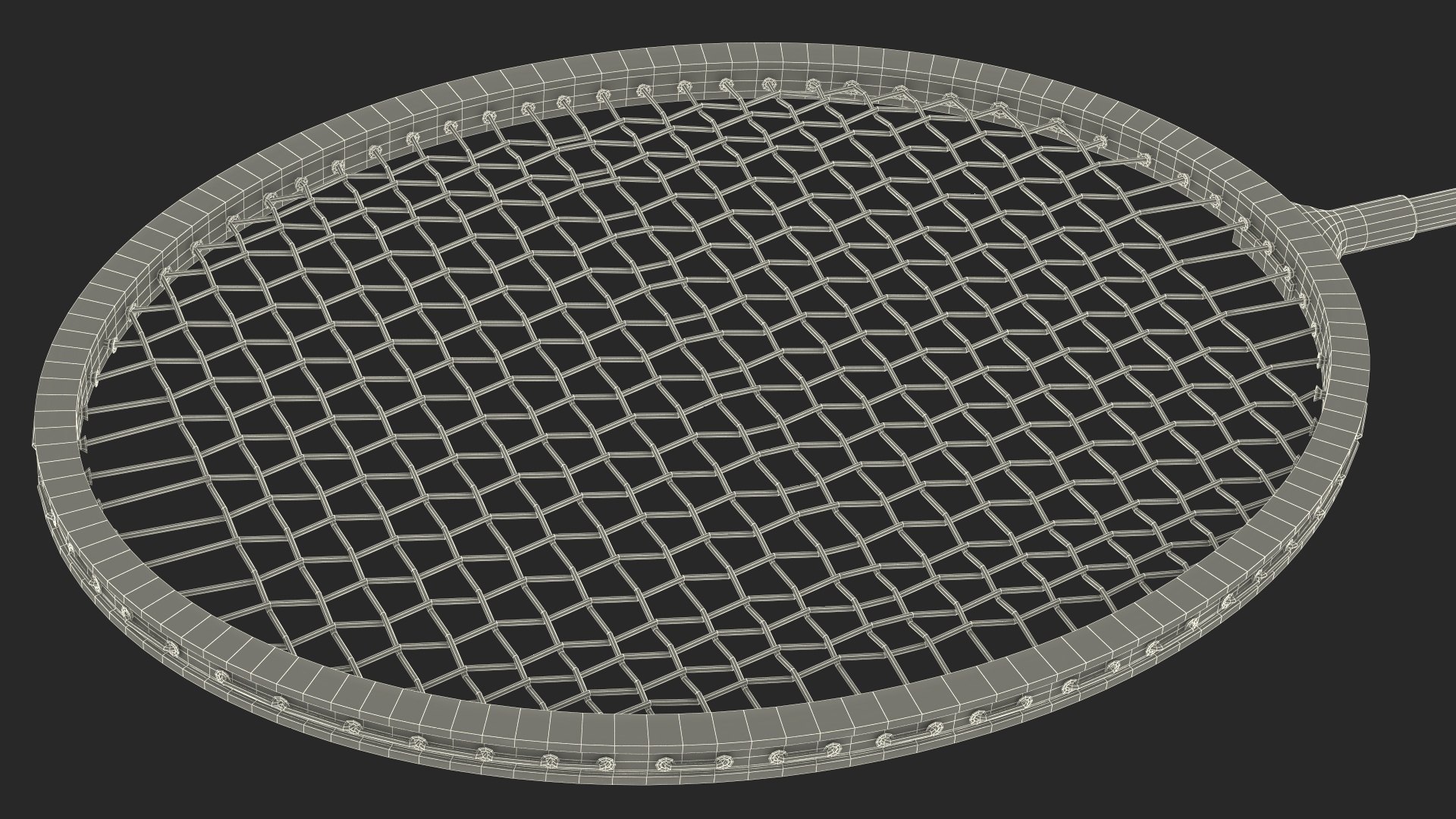 3D Model Blue Badminton Racket - TurboSquid 2145513