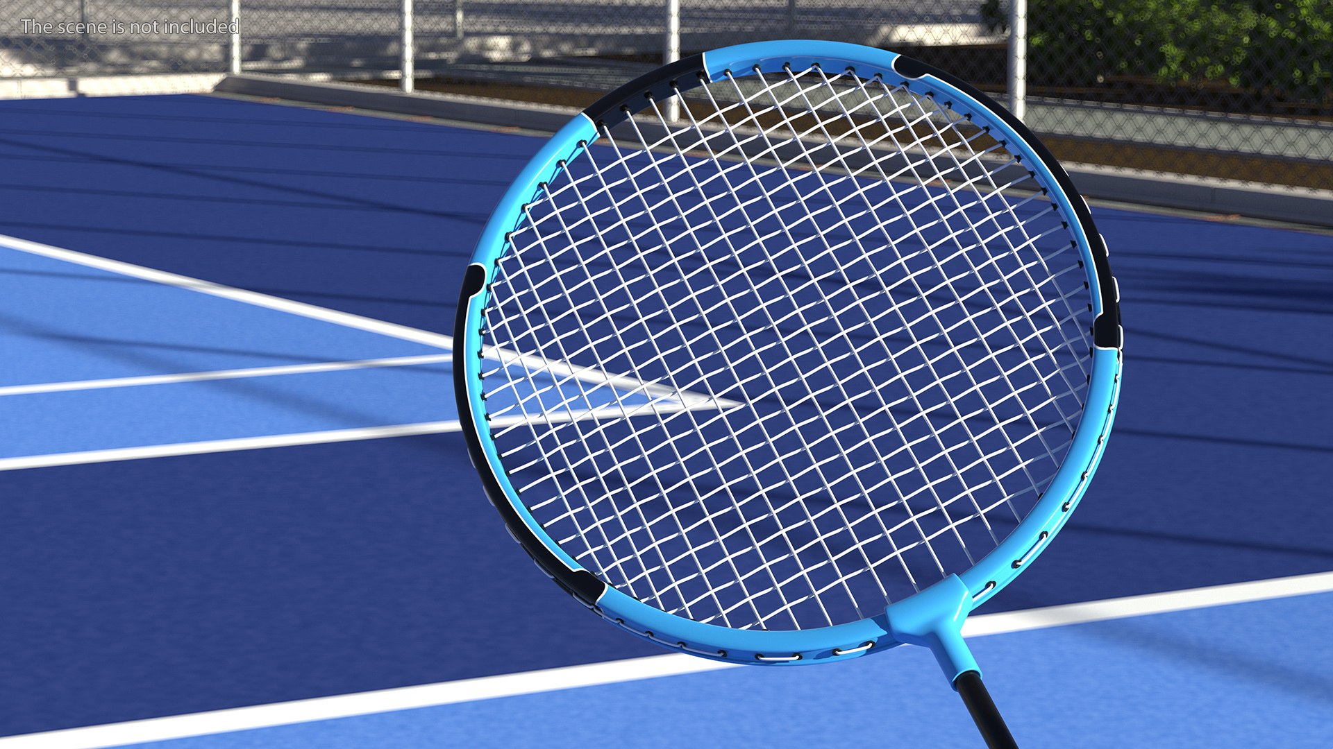 3D Model Blue Badminton Racket - TurboSquid 2145513