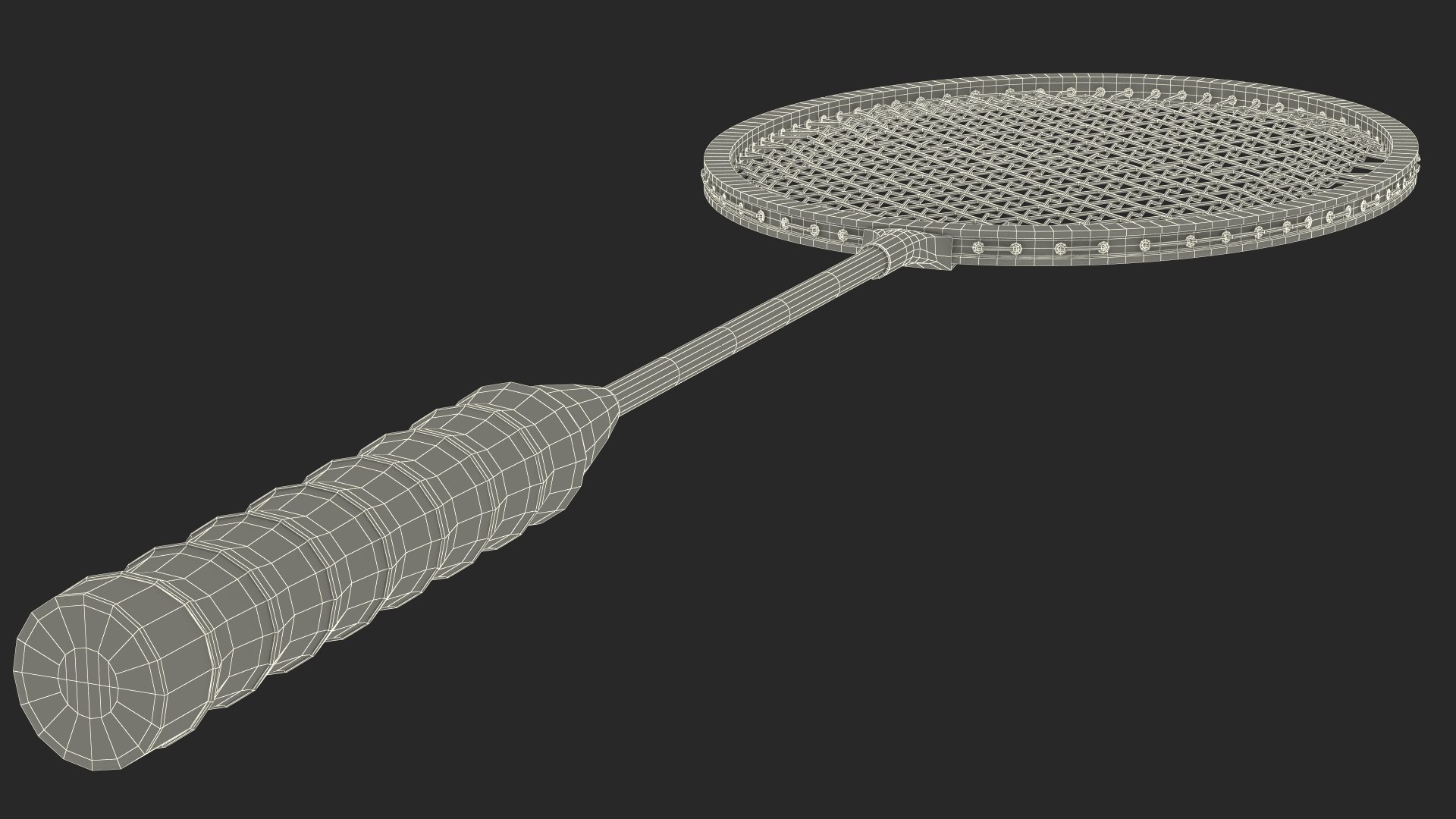 3D Model Blue Badminton Racket - TurboSquid 2145513