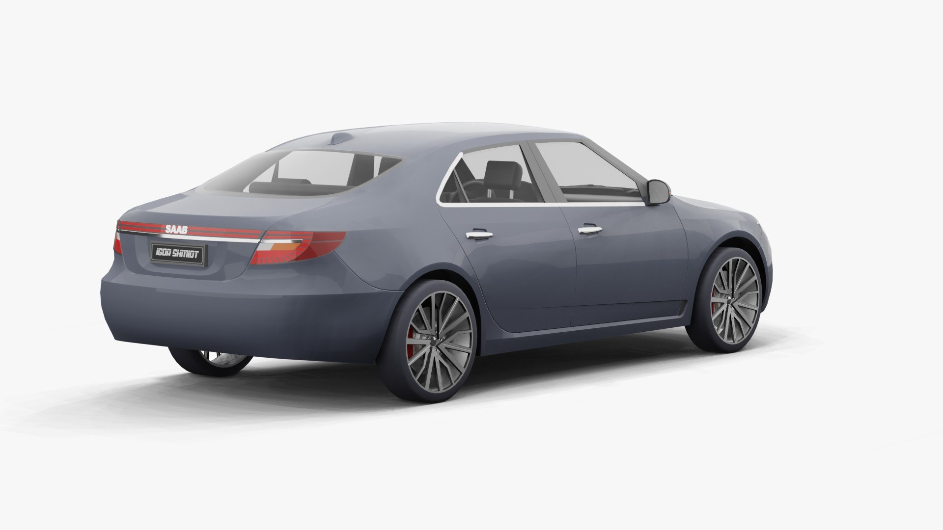 3D Model Saab 9-5 2011 Lowpoly - TurboSquid 1982331