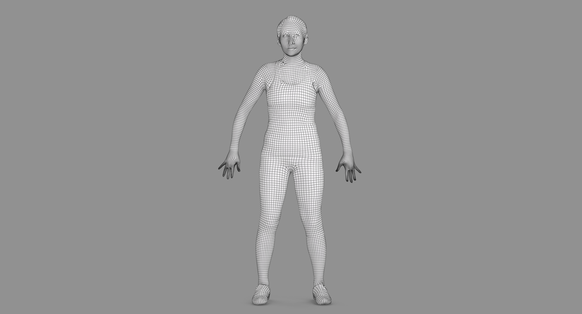 Sport woman a-pose human body 3D model | 1143550 | TurboSquid