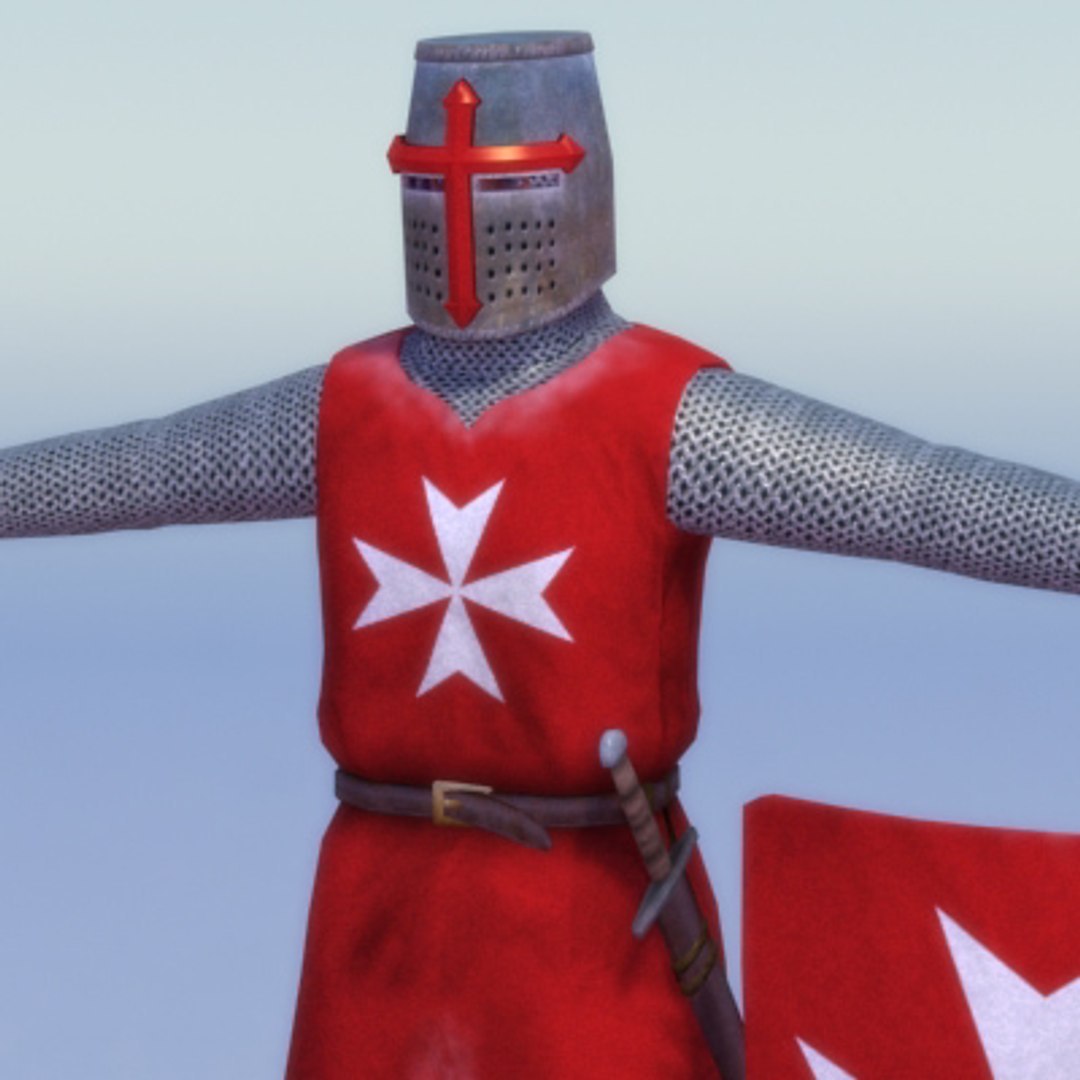 Knight Games Rigged Character 3d Model