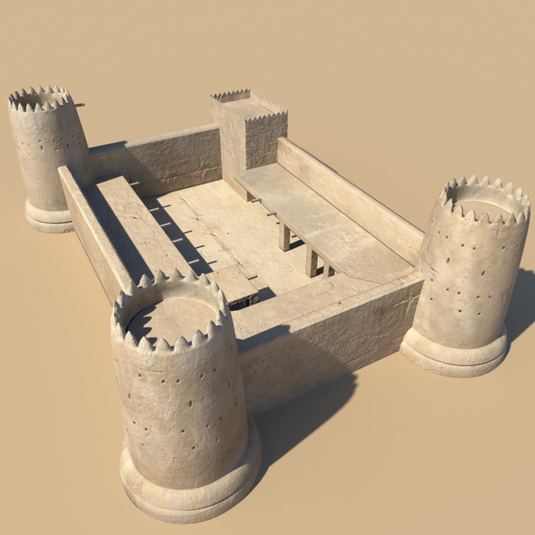 Desert Fort 3d Model