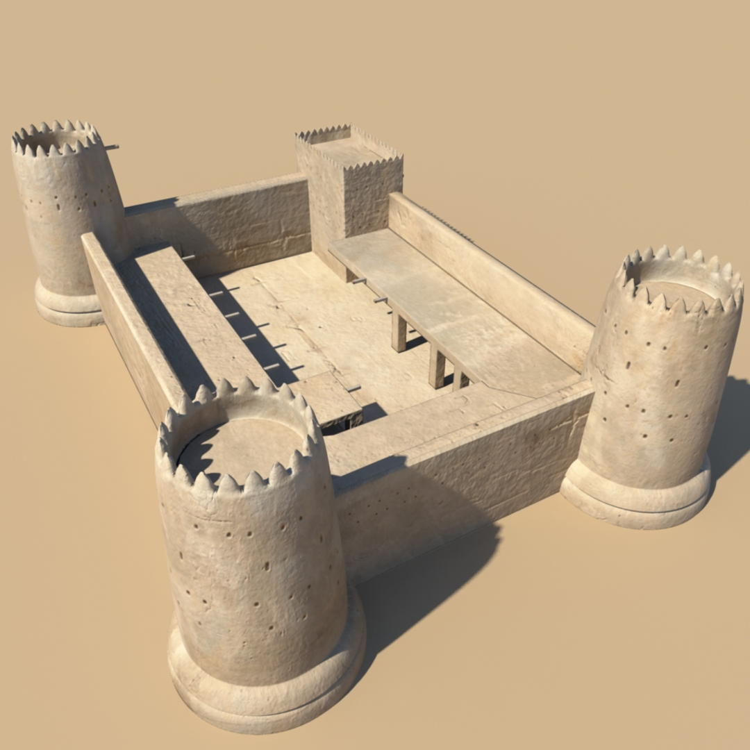desert fort 3d model