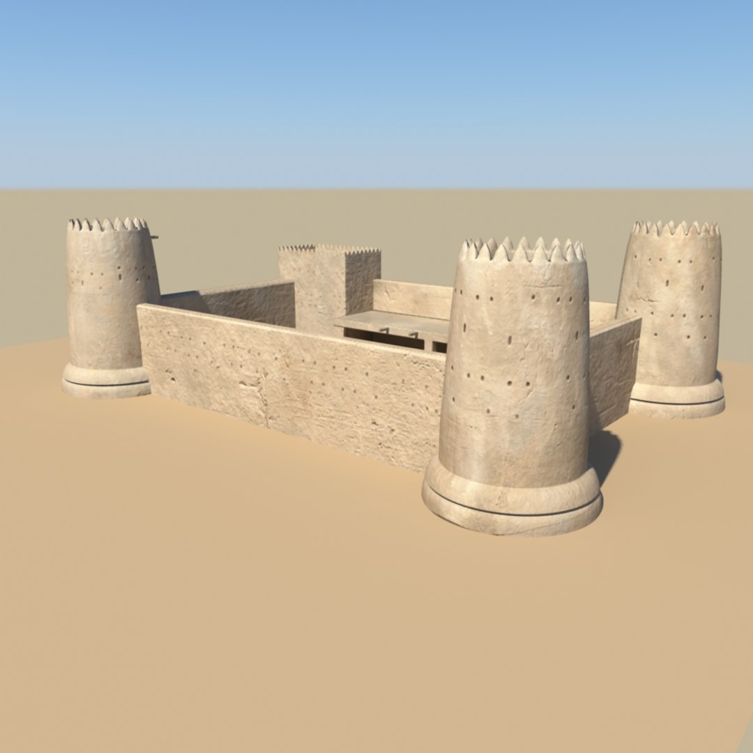 Desert Fort 3d Model