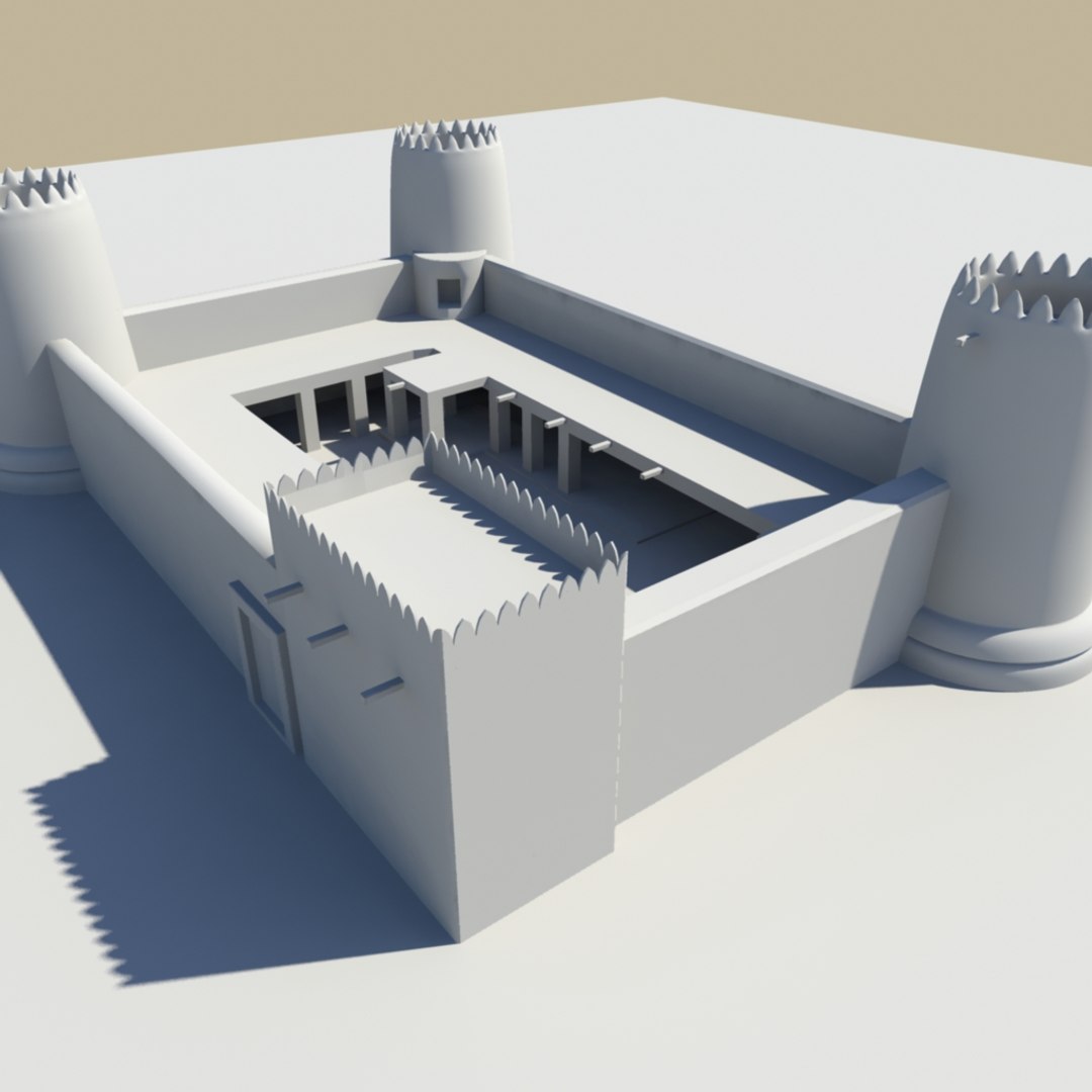 Desert Fort 3d Model