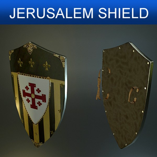 shield jerusalem 3d model