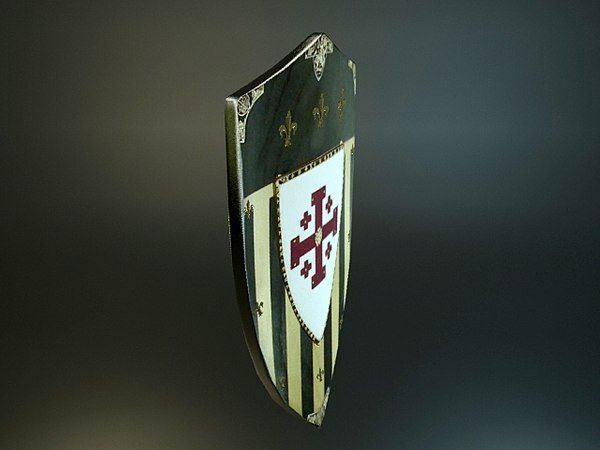 shield jerusalem 3d model
