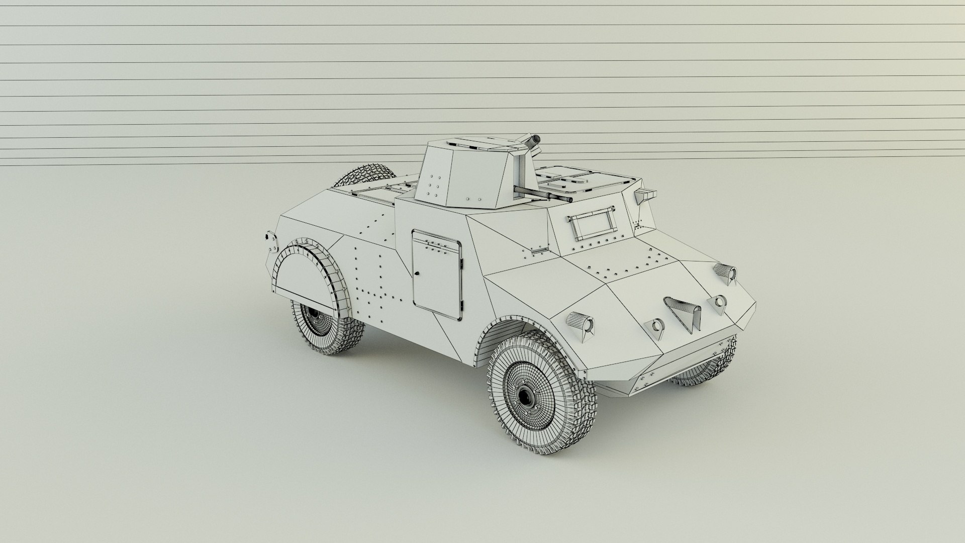 3D Morris 2 Military Vehicle Model - TurboSquid 2323295