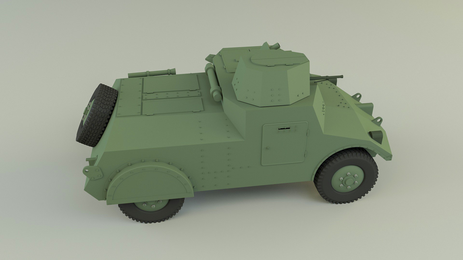 3D Morris 2 Military Vehicle Model - TurboSquid 2323295