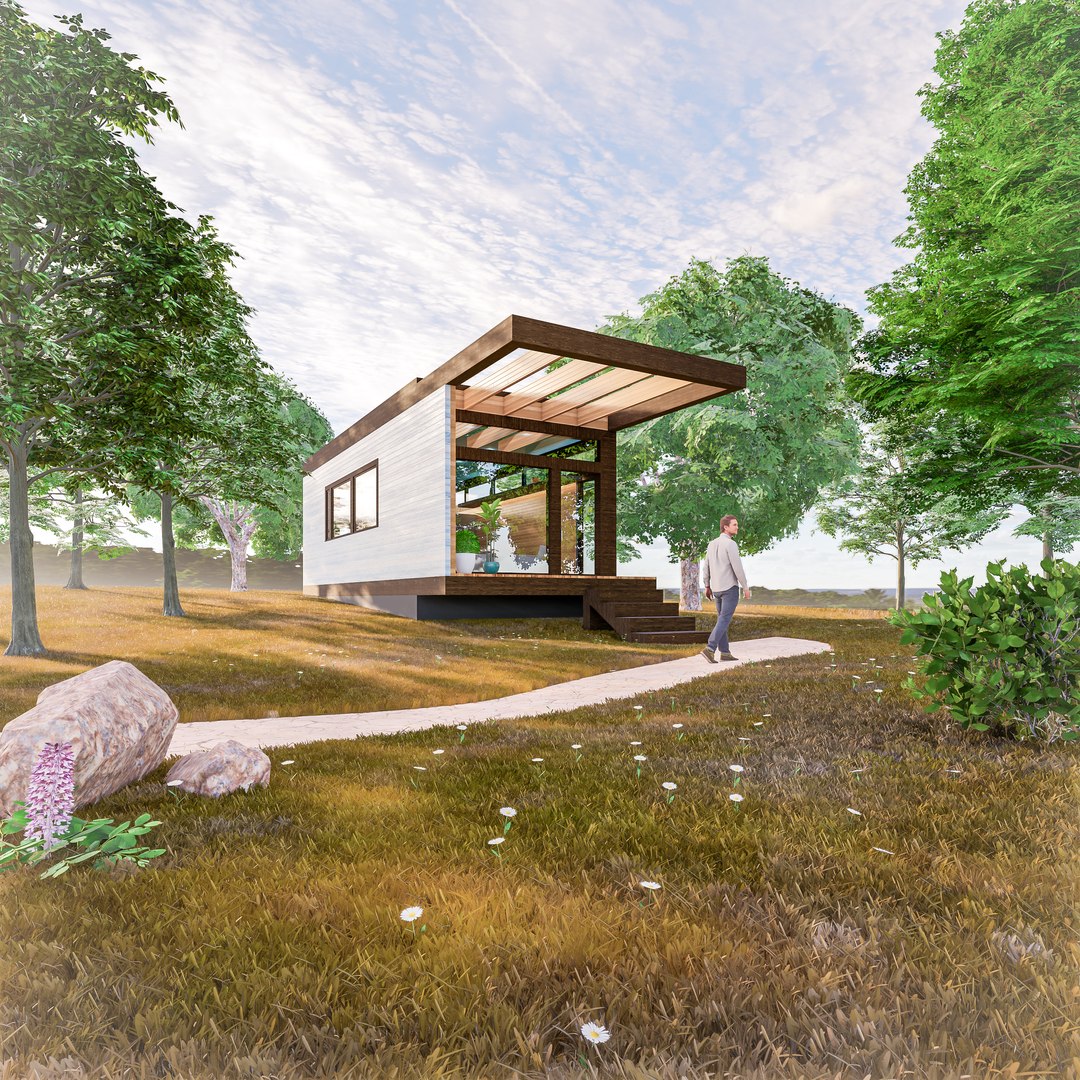 Wood House 1 Revit 3D Model - TurboSquid 1313024