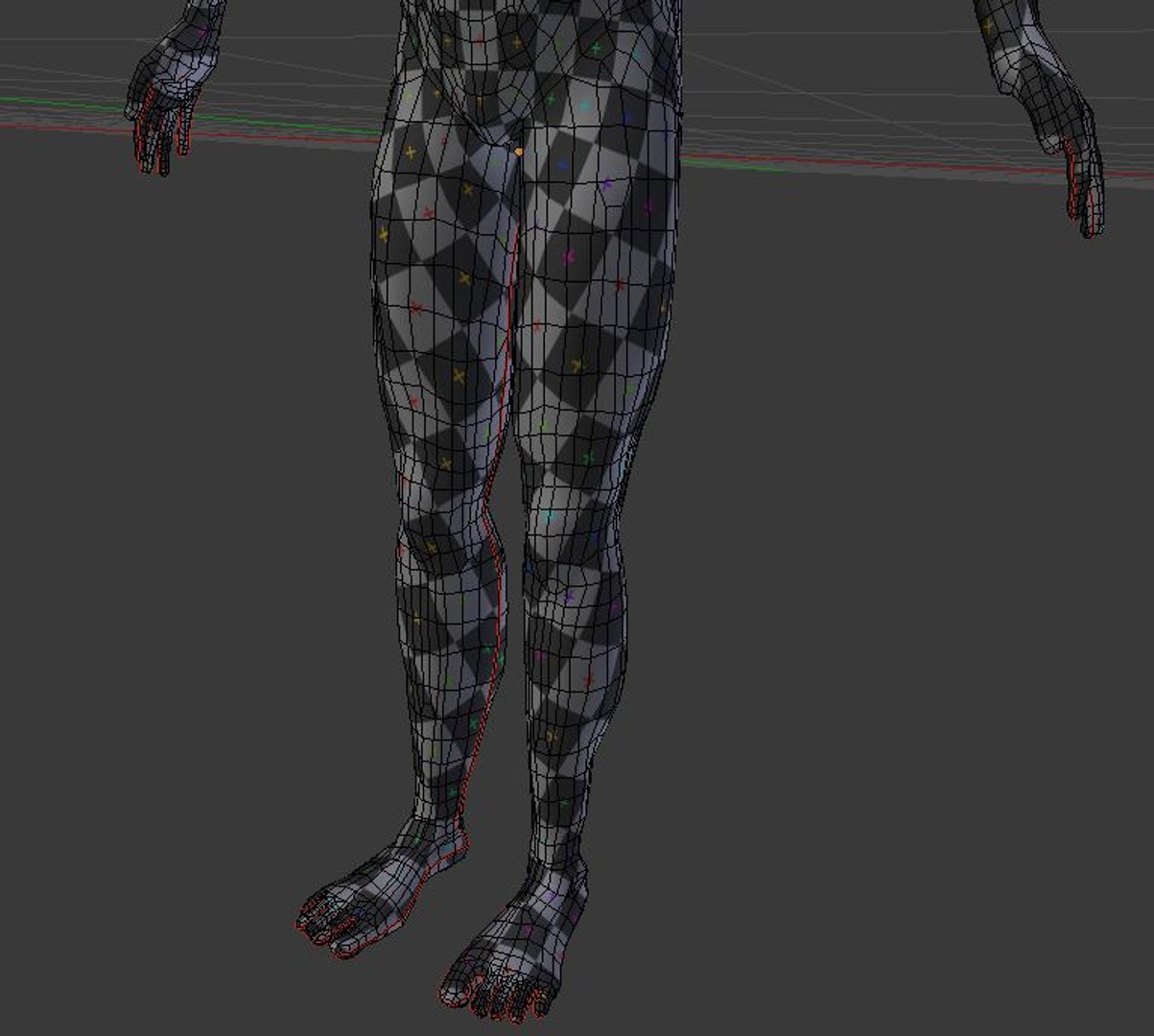 3d Model Blender Human Male Muscular Body