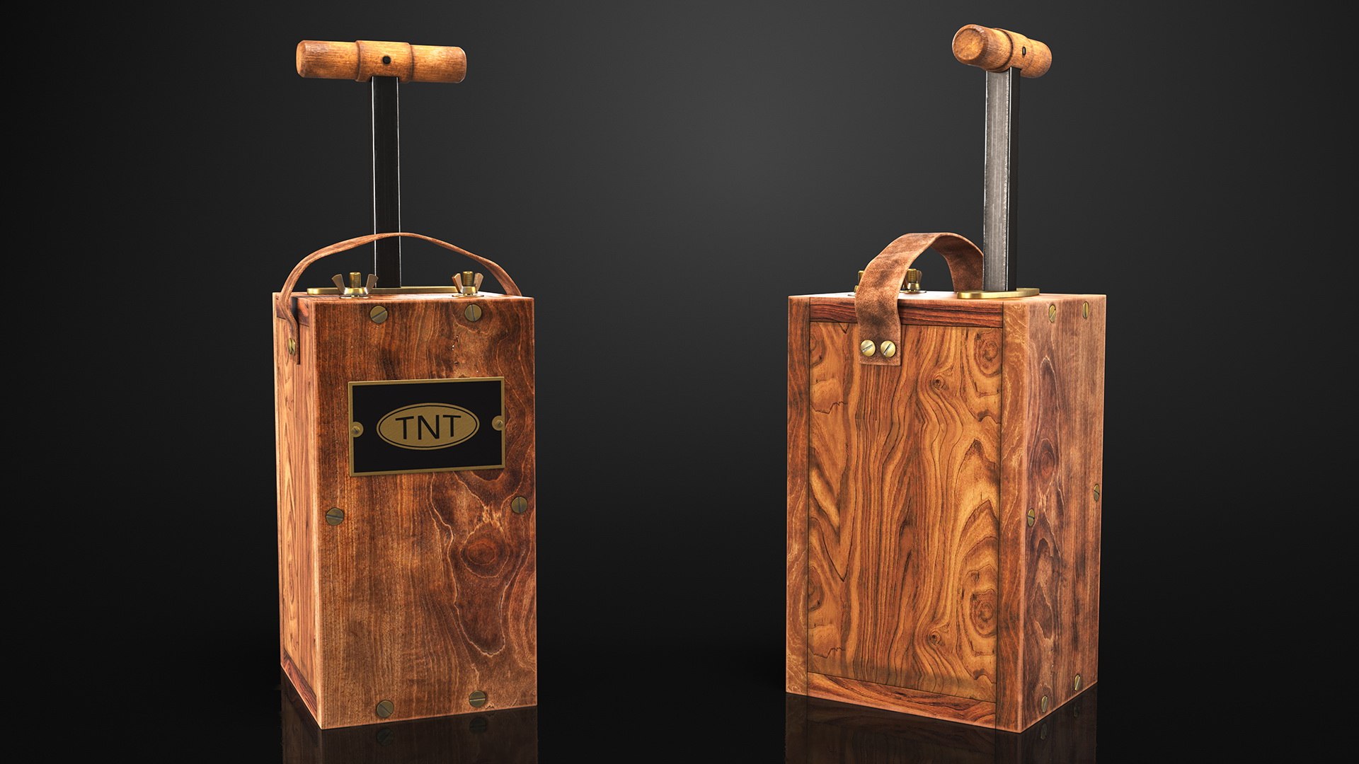 Vintage blasting machine detonator model - TurboSquid 1601686