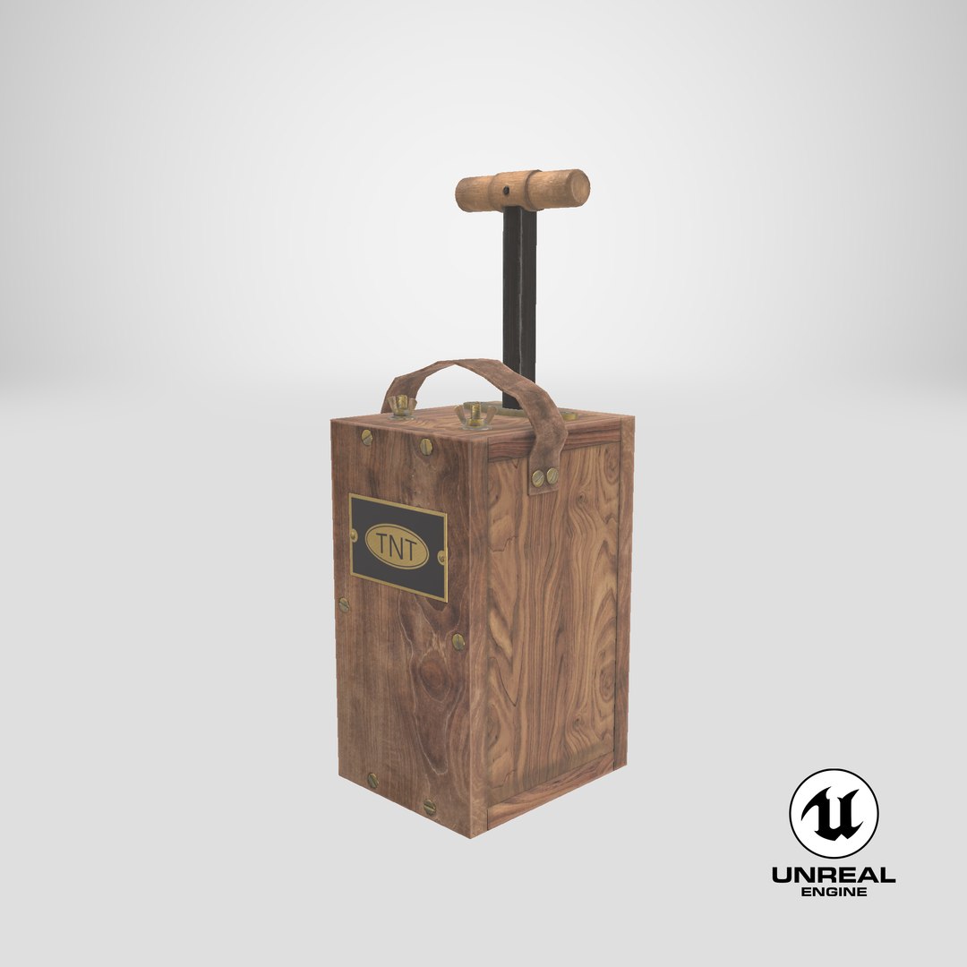 Vintage blasting machine detonator model - TurboSquid 1601686