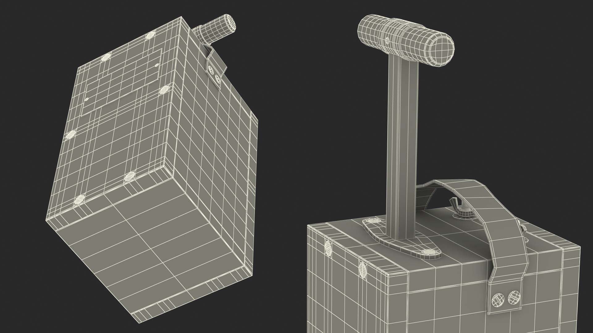 Vintage blasting machine detonator model - TurboSquid 1601686