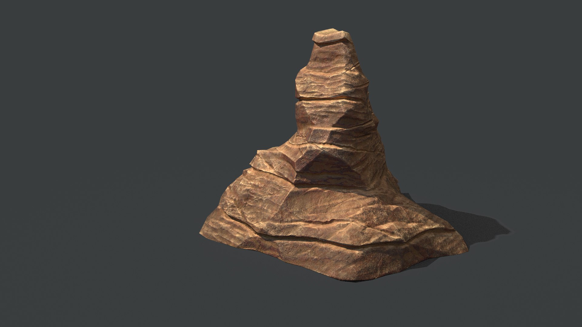 3D Red Rock Sandstone 3 Model - TurboSquid 2134570
