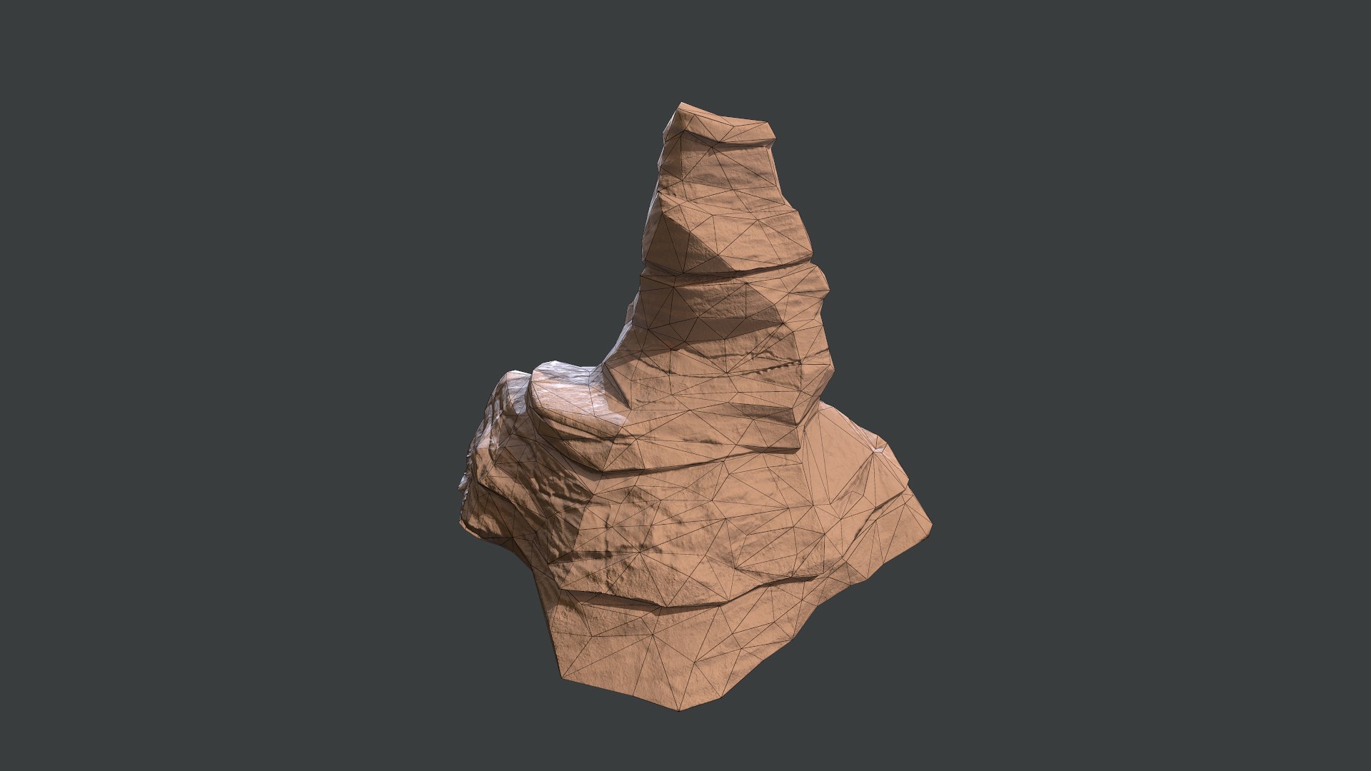3D Red Rock Sandstone 3 Model - TurboSquid 2134570