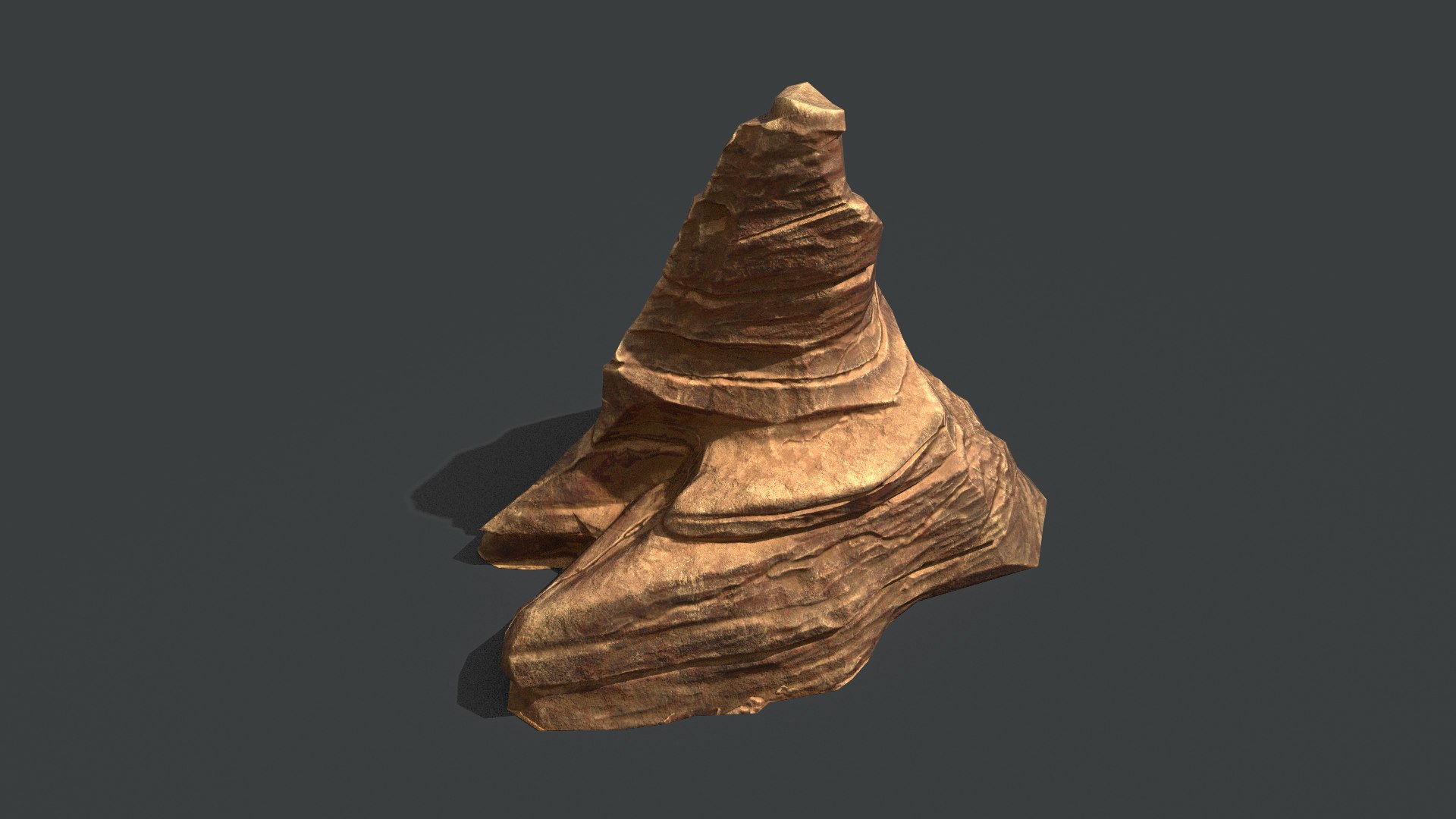 3D Red Rock Sandstone 3 Model - TurboSquid 2134570